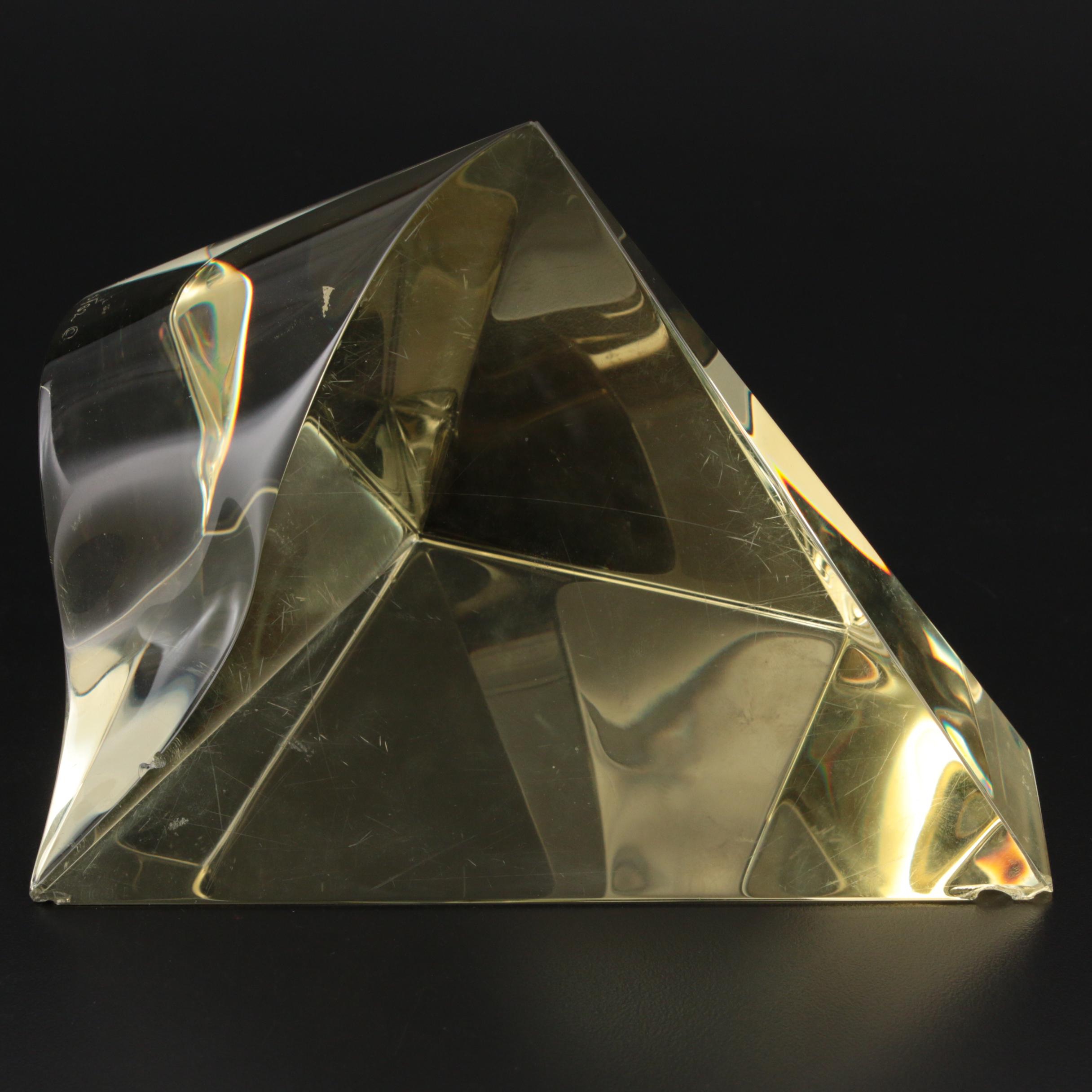 Christopher Ries Optic Glass Sculpture, 1982 | EBTH