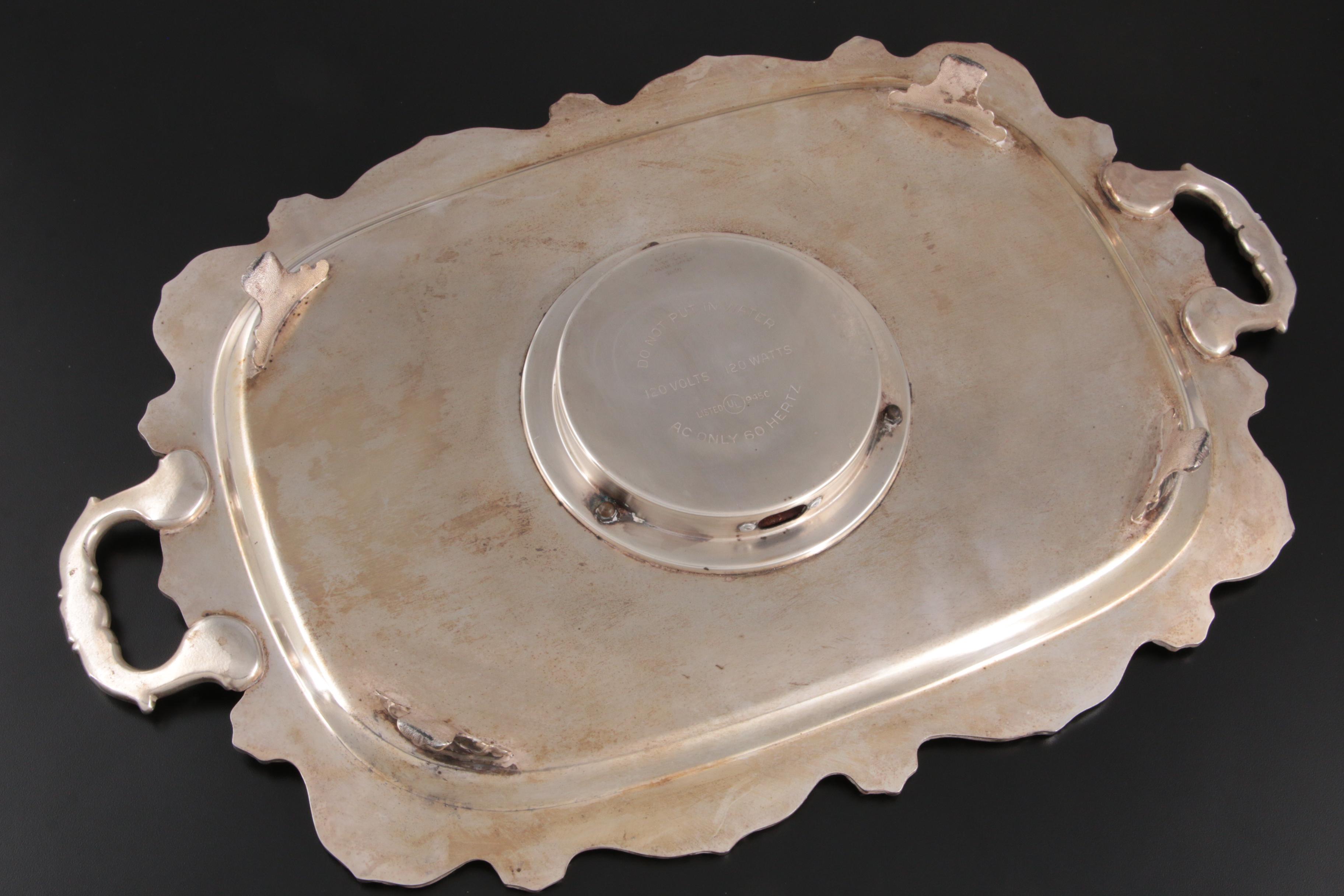 International Silver Co and Poole Silver Co Silver Plate Serving Trays ...