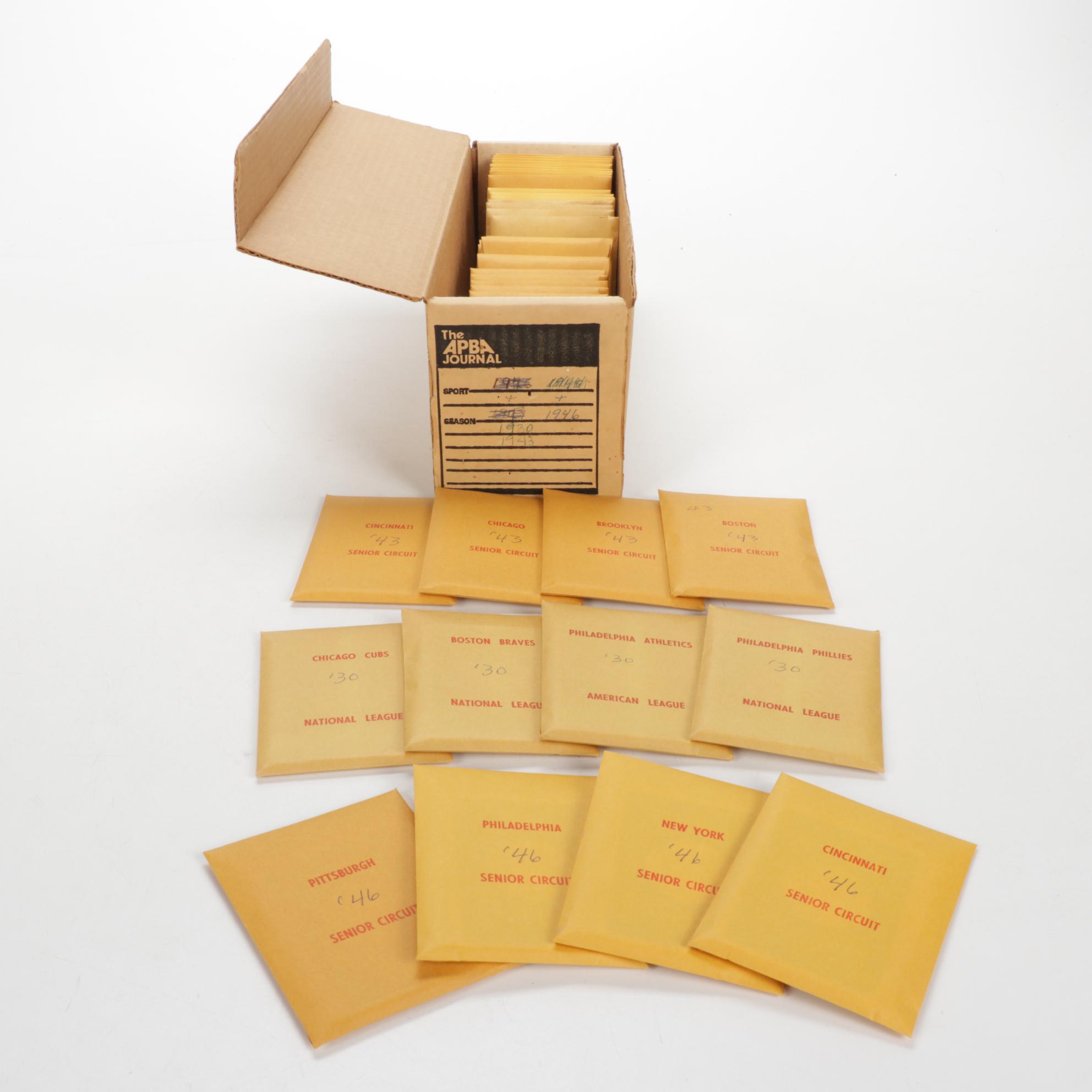 One APBA Board Game and Three Boxes of Team Card Sets | EBTH