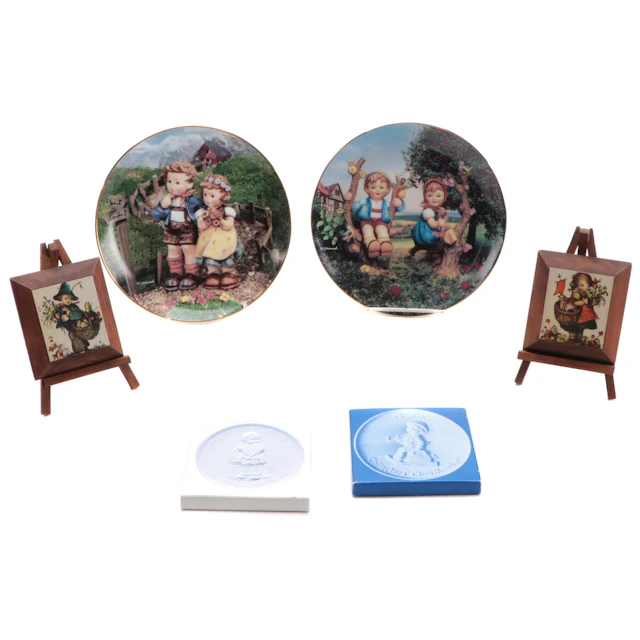 Danbury Mint, Hummel Collectors Plates with Medallions and Decoupage ...