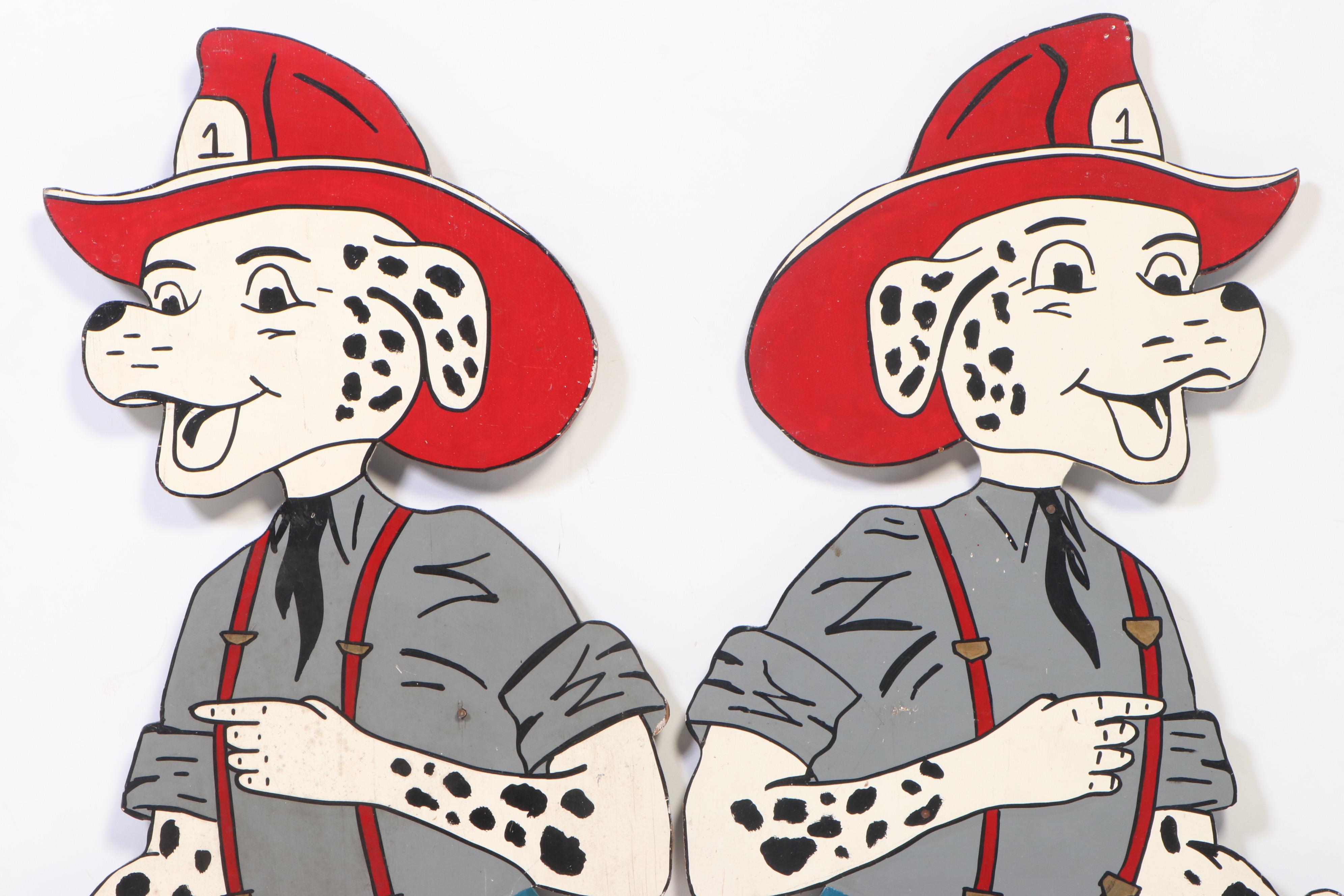 "Sparky" Fire Prevention Character Cutout Signs | EBTH