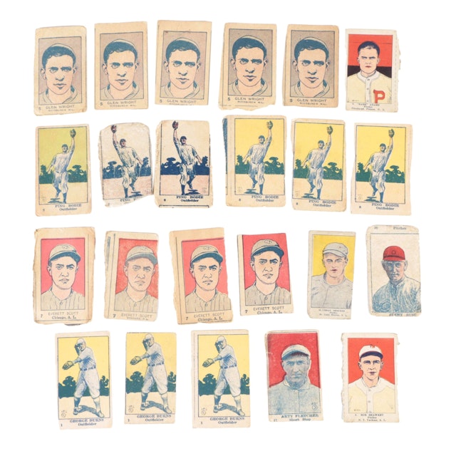 1920s Hand-Cut Baseball Cards with Star Players | Barnebys