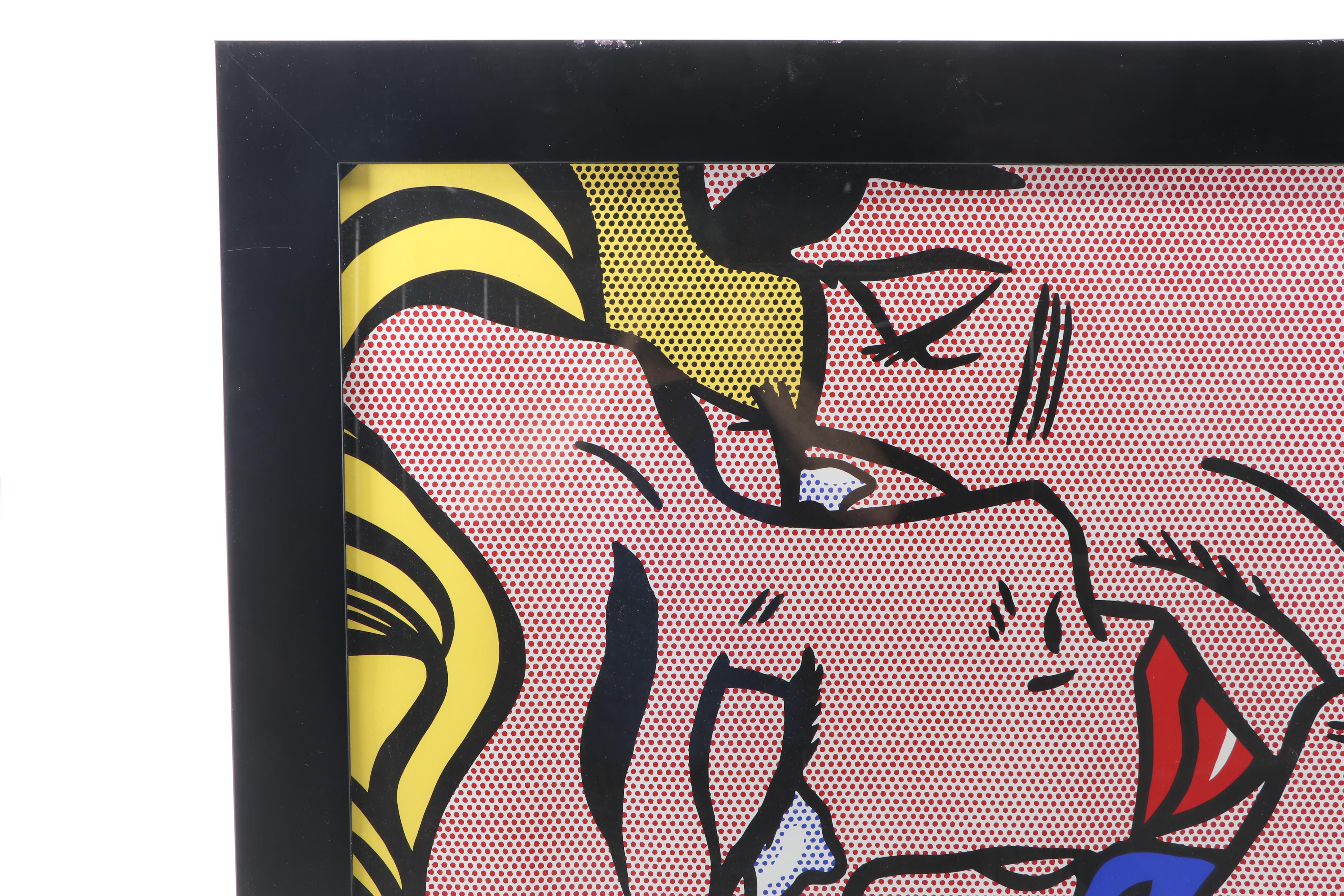 Serigraph After Roy Lichtenstein "Kiss V" | EBTH