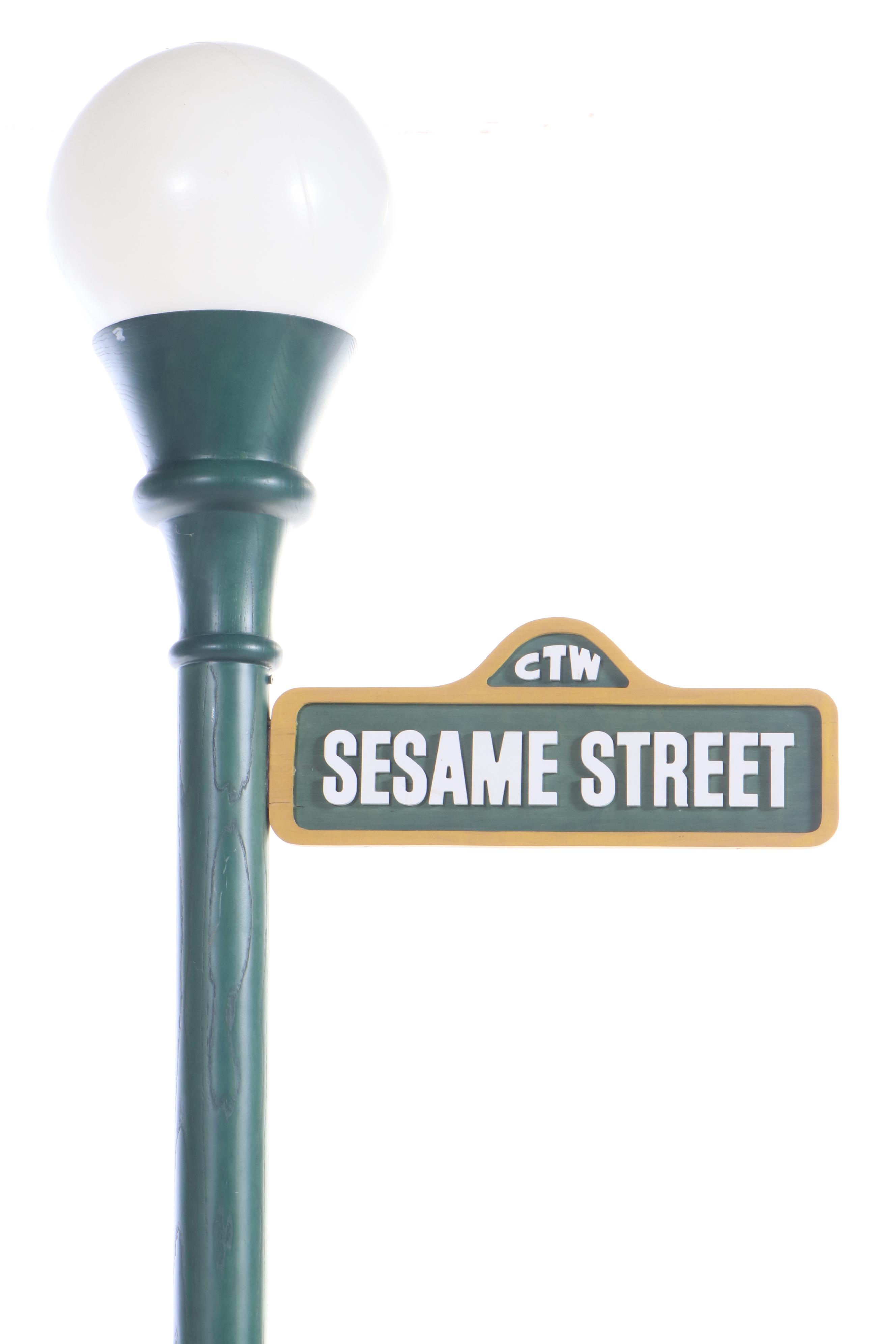 "Big Bird" Cutout and "Sesame Street" Lamp Post Retail Display | EBTH