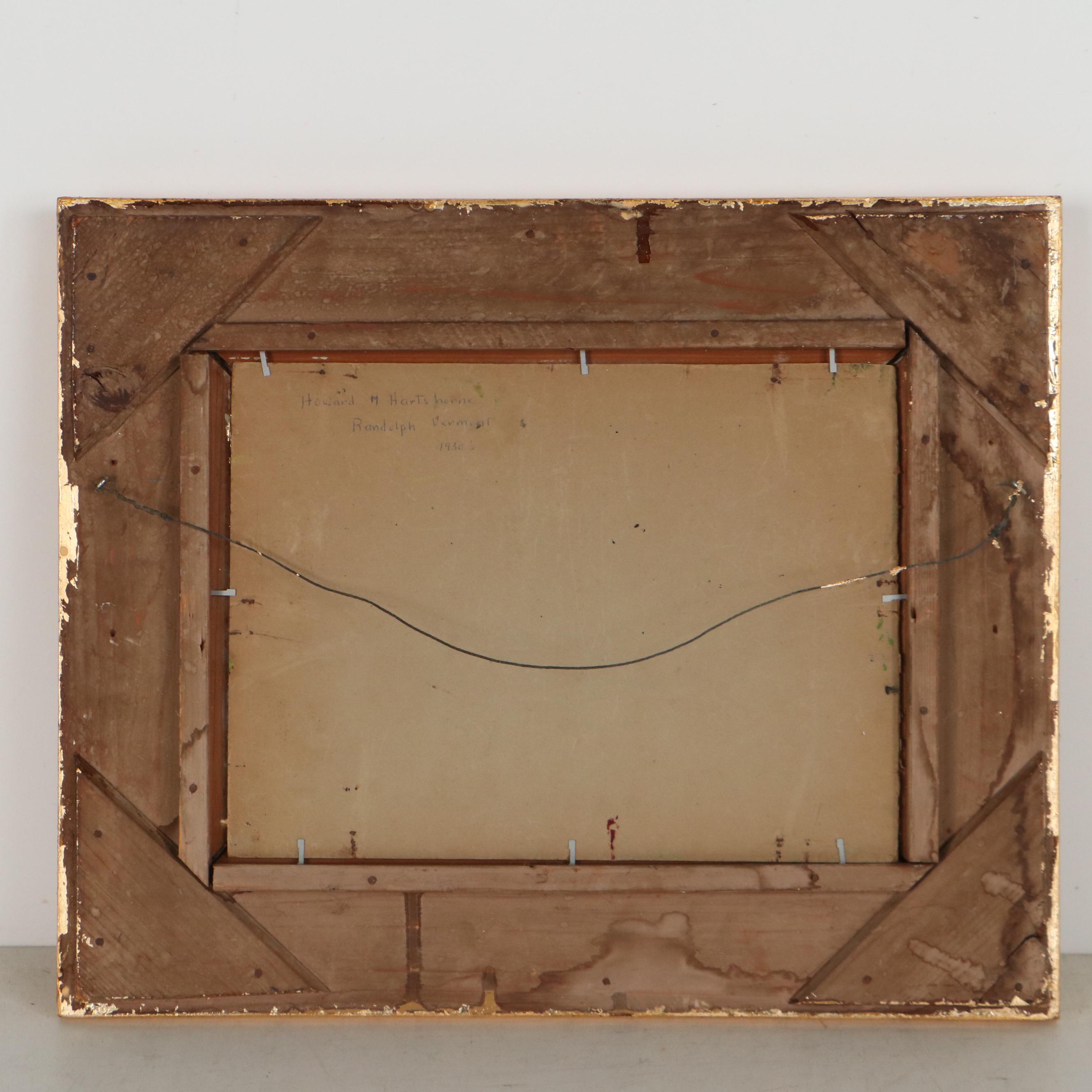 Howard Morton Hartshorne Landscape Oil Painting of Vermont, Circa 1930 ...