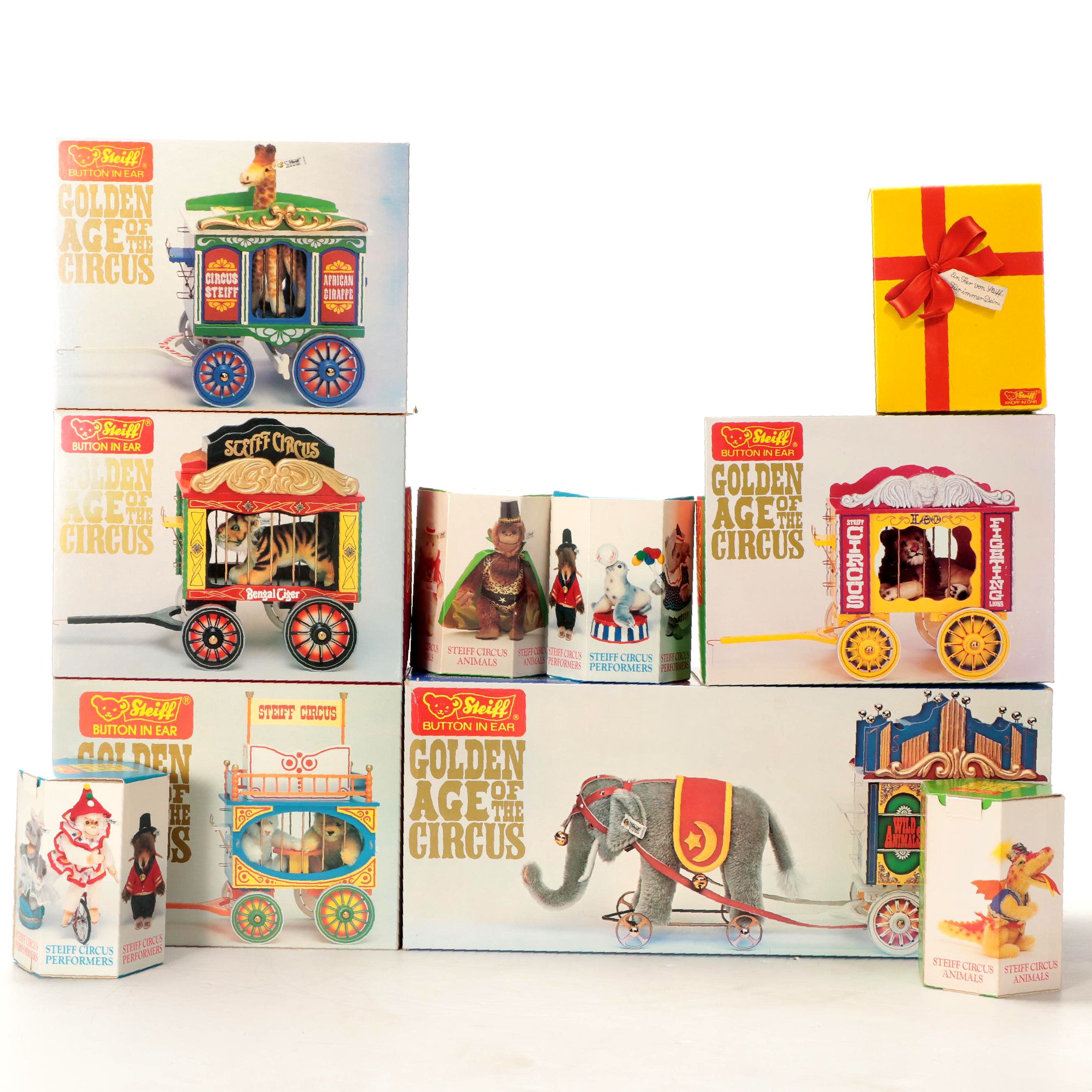 "Golden Age of the Circus" Train and Animals from Steiff | EBTH