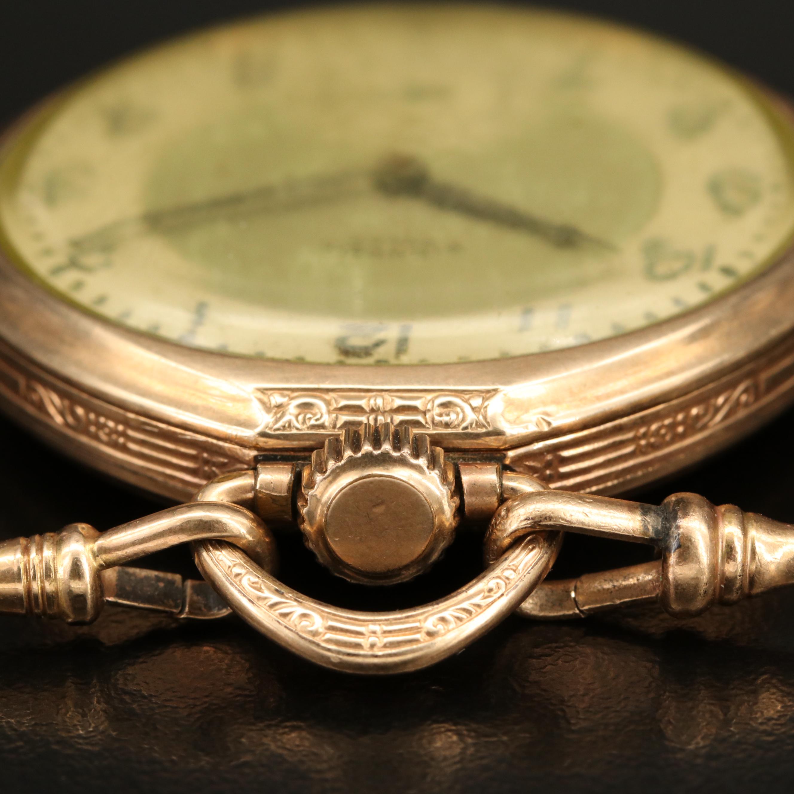 Vintage Birkdal Gold Filled Solar Pocket Watch | EBTH