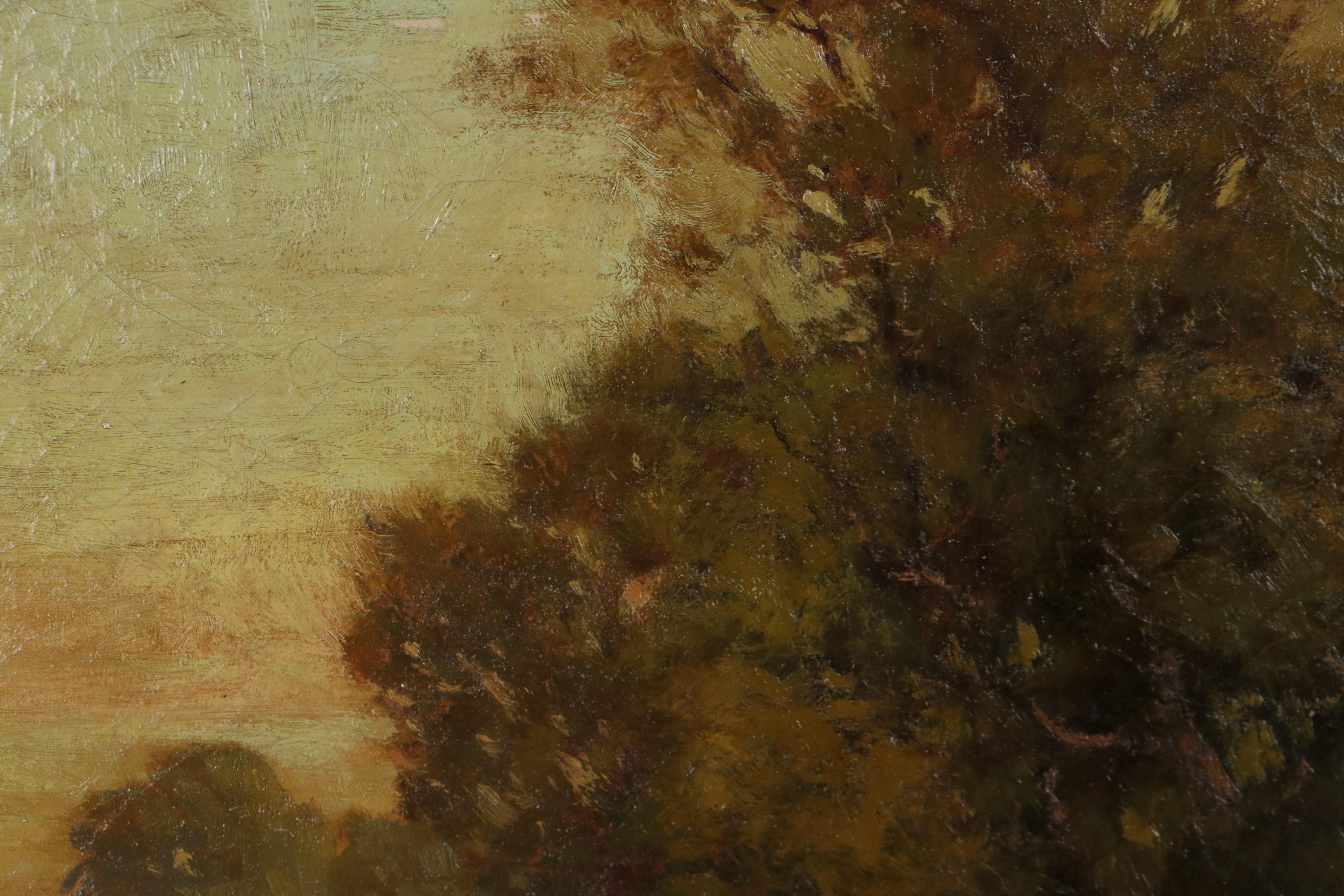 Luminist Style Landscape Oil Painting, Early 20th Century | EBTH