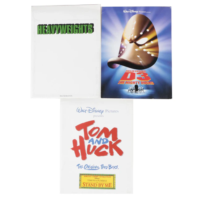 "D3: The Mighty Ducks" and Other Disney Movie Press Kits, 1990s | Barnebys