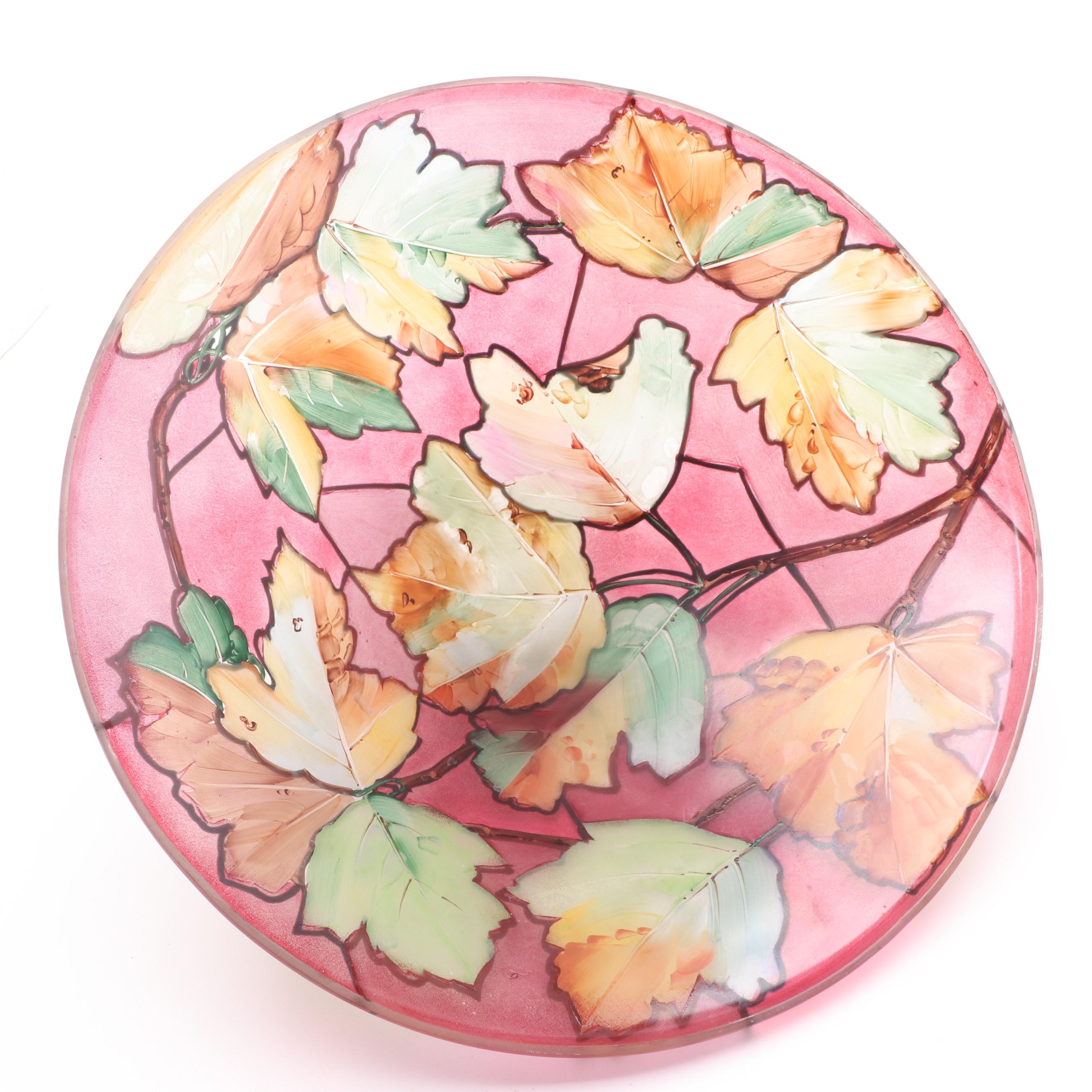 Pairpoint "Springfield" Maple Leaf Shade with Copper Pairpoint Lamp ...