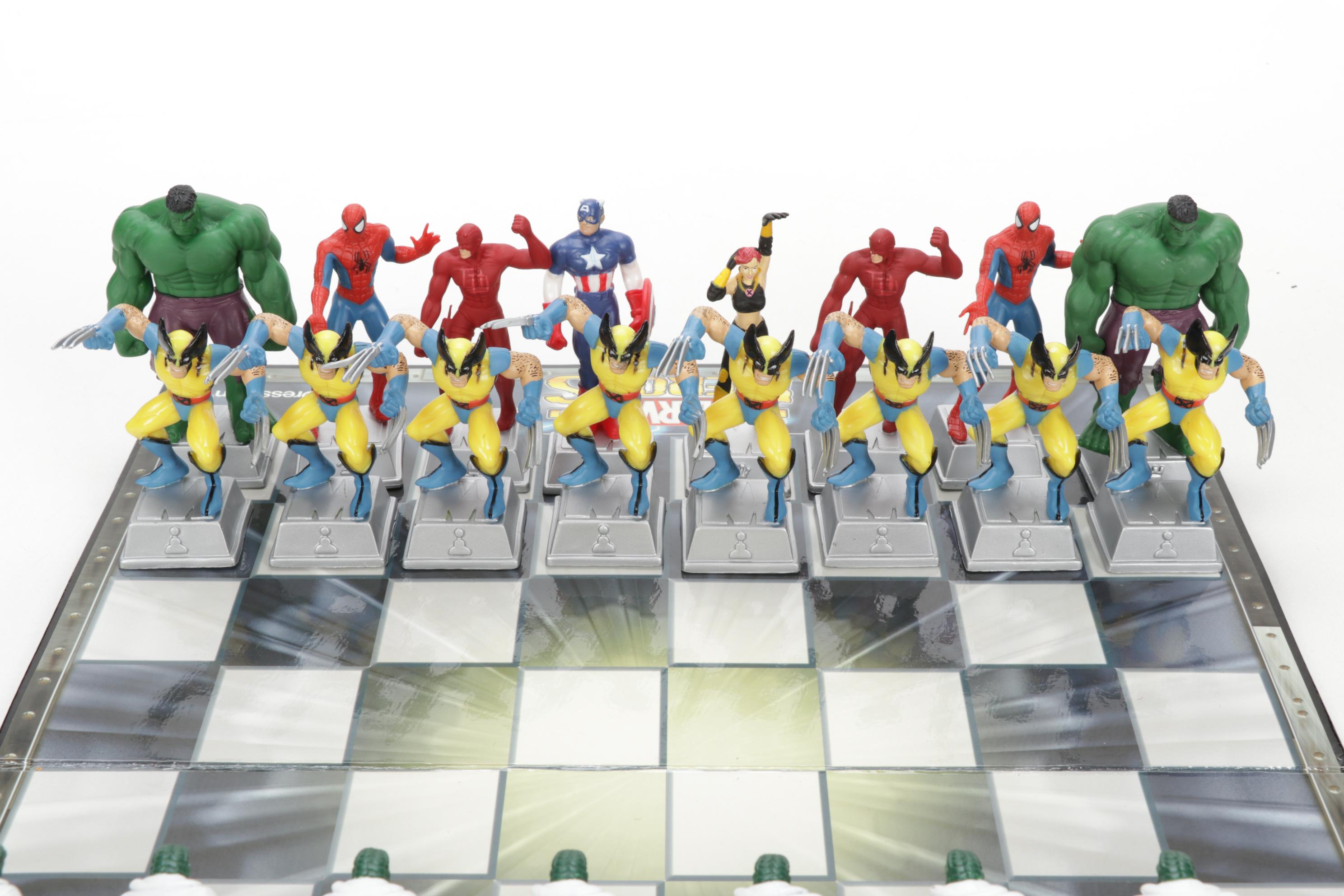 Pressman Marvel Heroes Chess Set, 2003 | EBTH