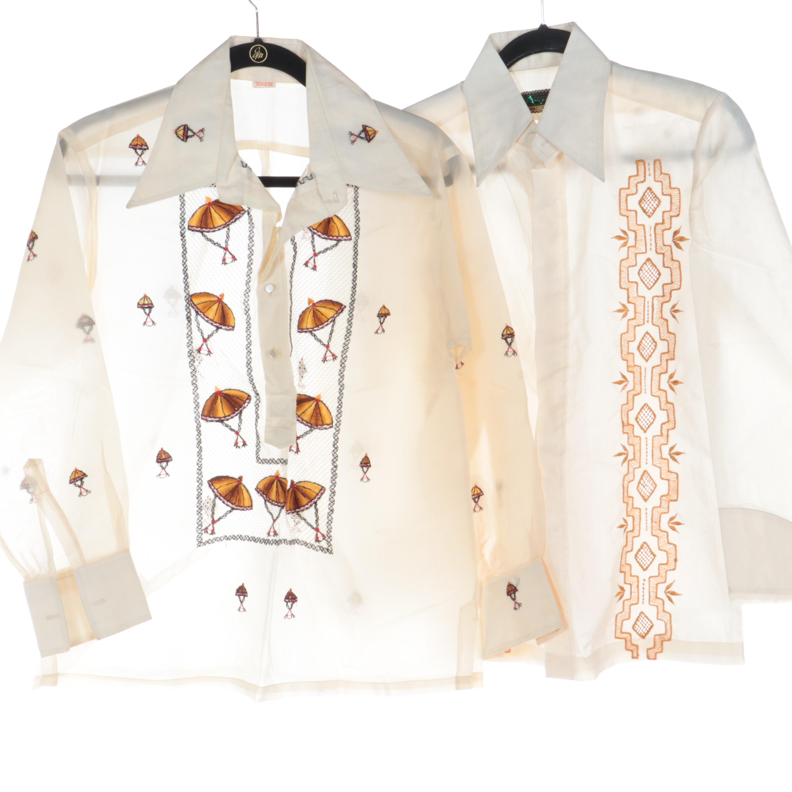 Barong Traditional Filipino Button-Up Shirts | EBTH