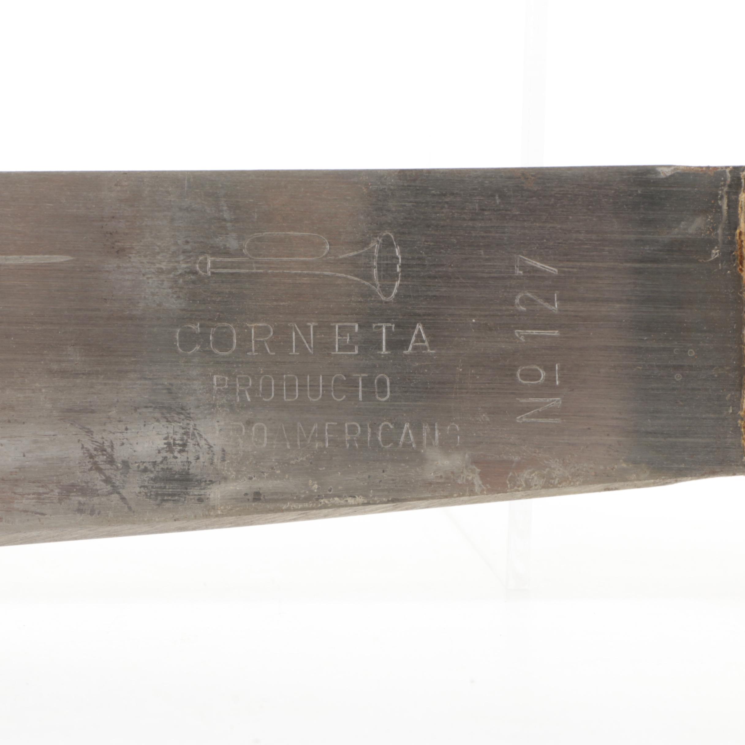 1950s Corneta Hi-Carbon Steel Machete, No. 127, El Salvador with ...