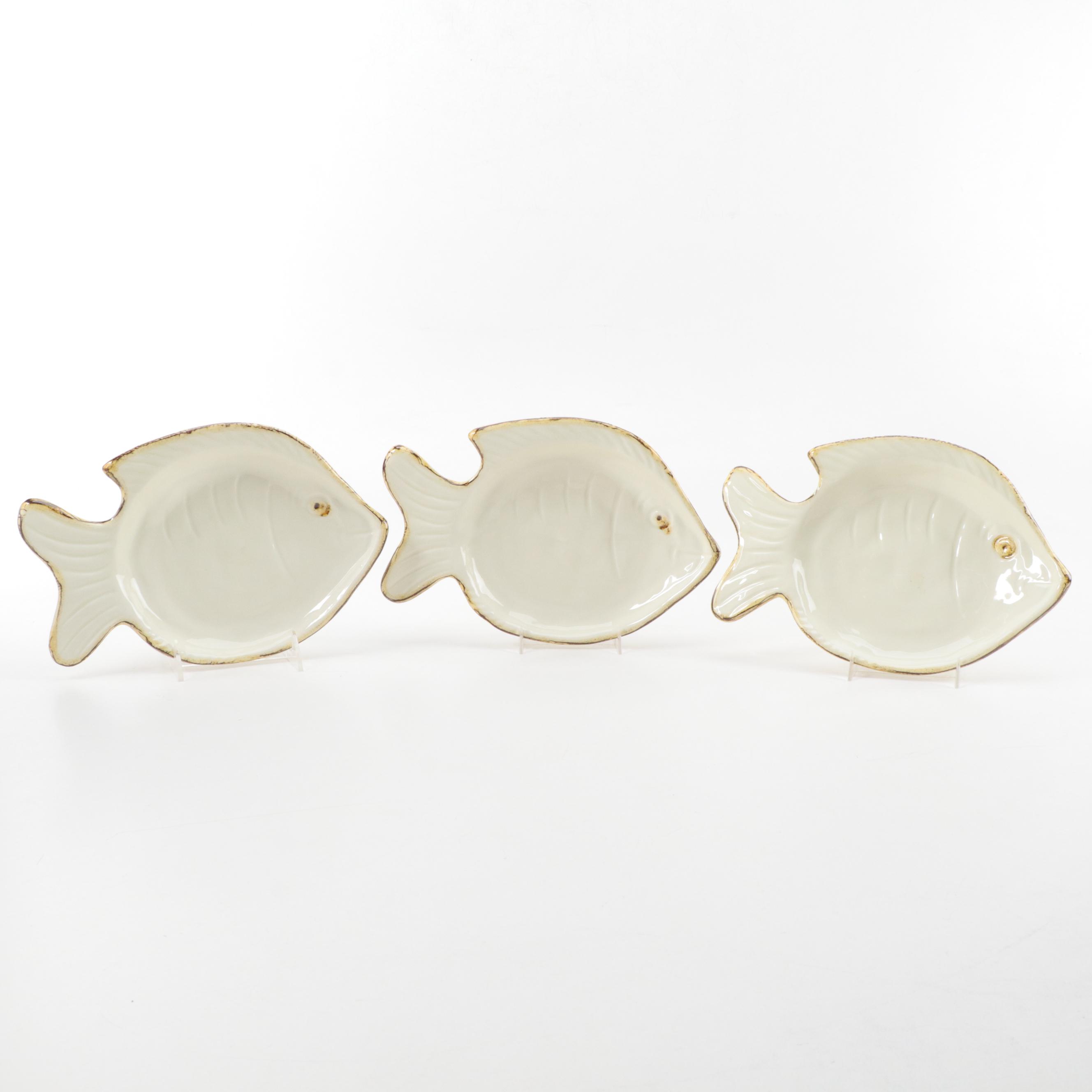 Maioliche Jessica Italian Ceramic Fish Plates | EBTH