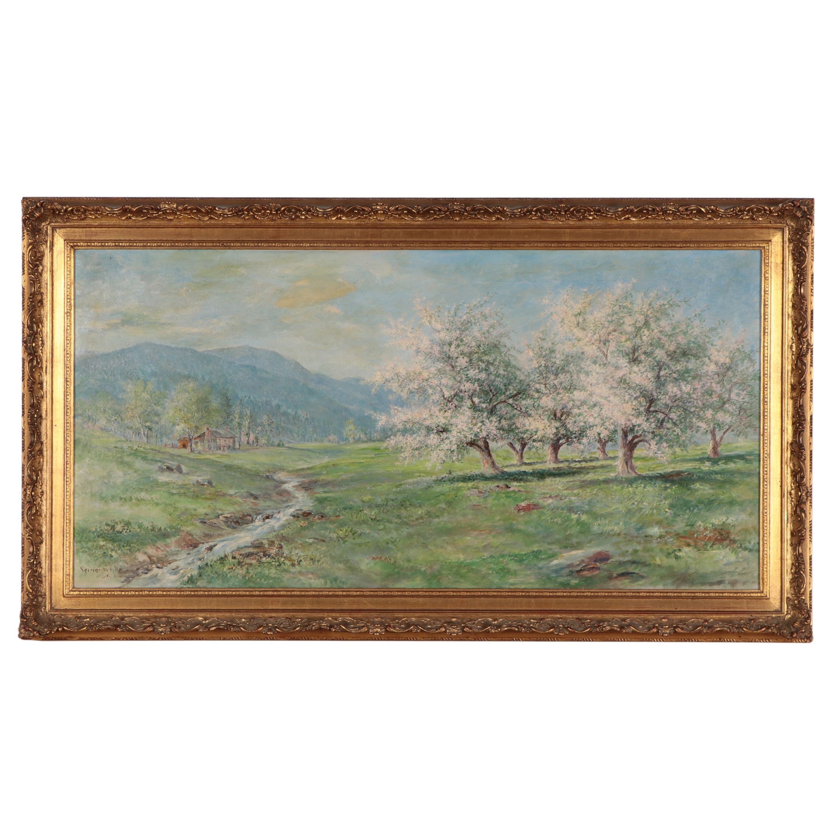 Verner White Landscape Oil Painting, 1920 | EBTH