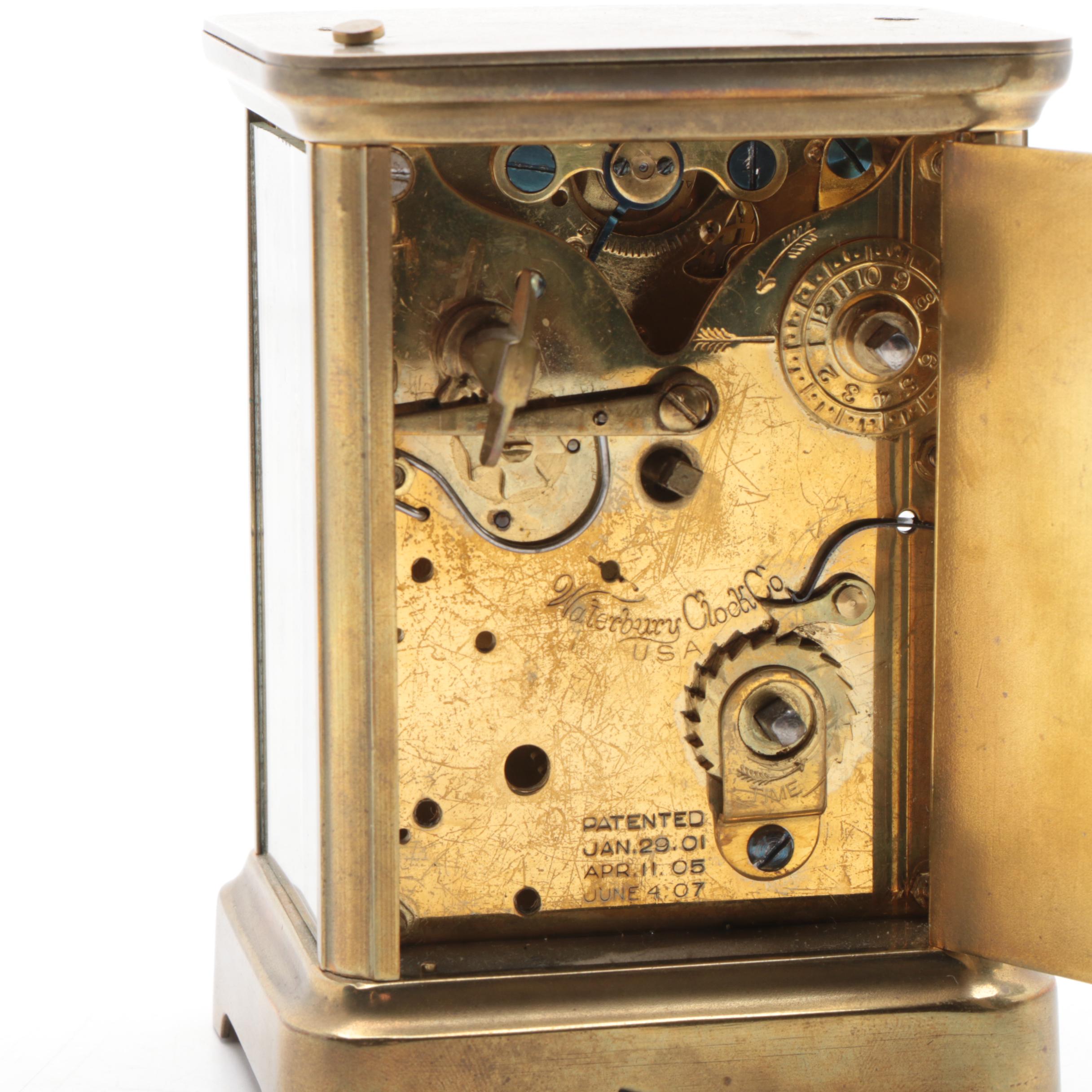 Friedrich Mauthe and Waterbury Clock Co. Carriage Clocks, Early 20th ...