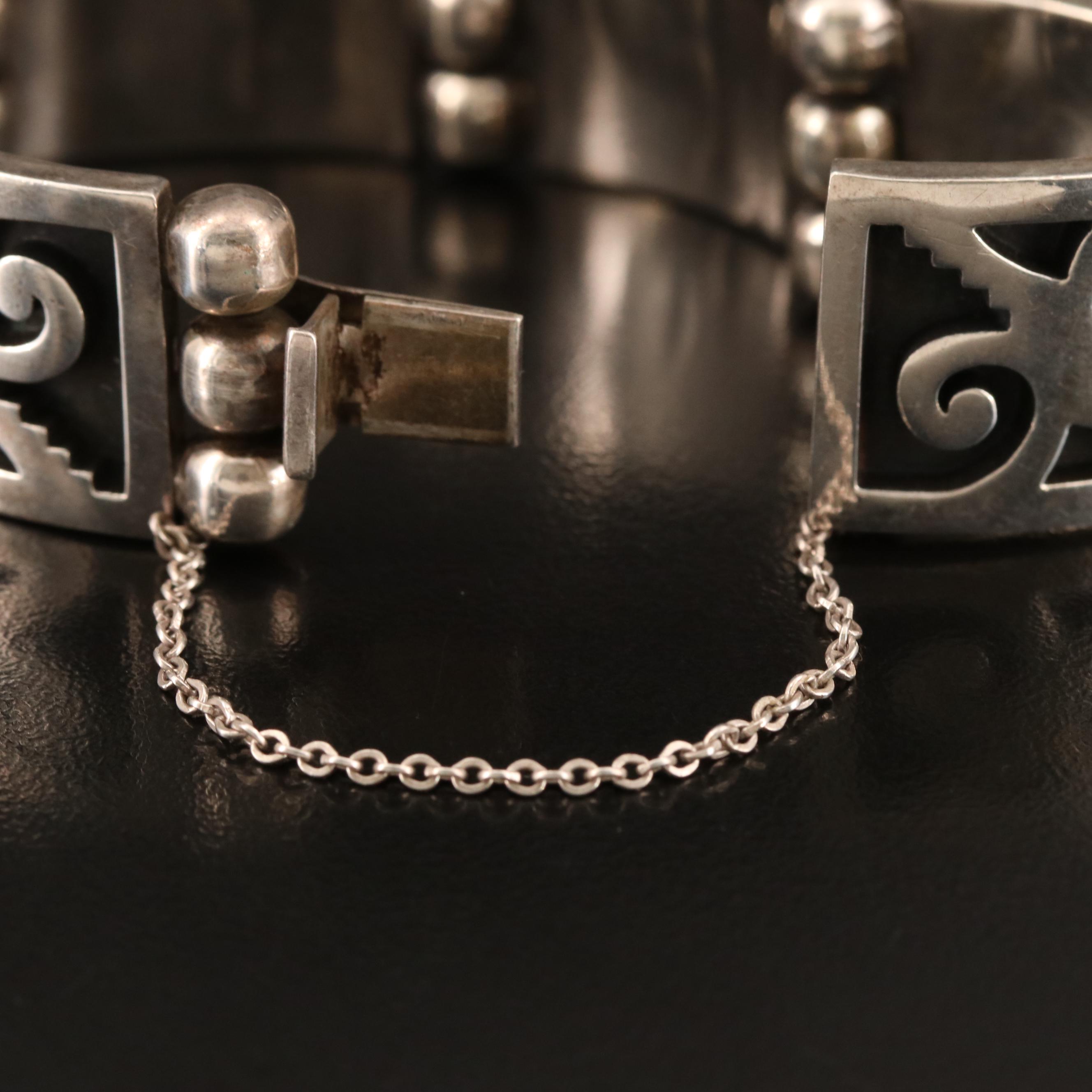 Pedro Romero Taxco, Mexico Sterling Silver Panel Bracelet | EBTH