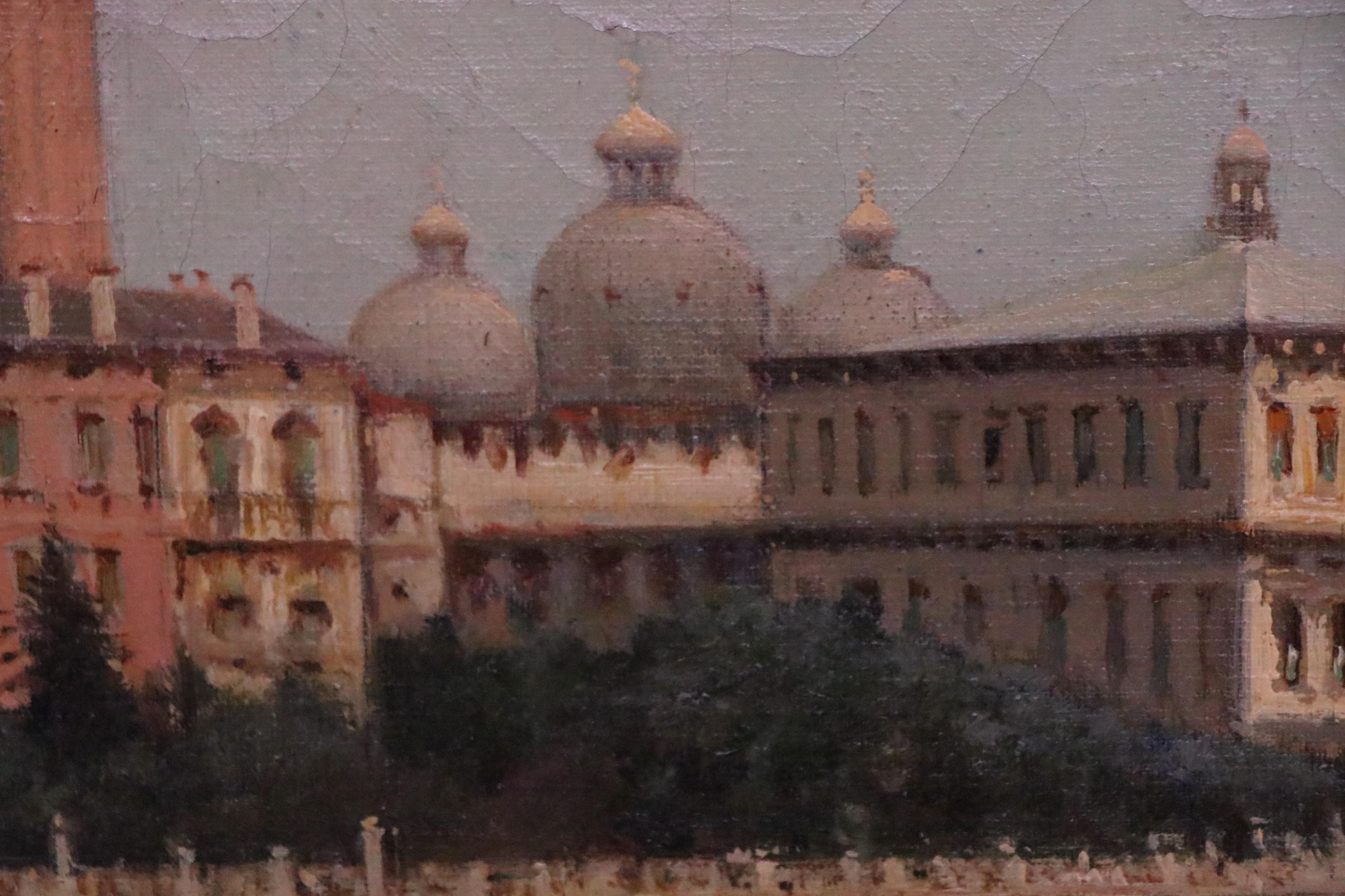 Nicholas Briganti Oil Painting of Venetian Canal Scene | EBTH