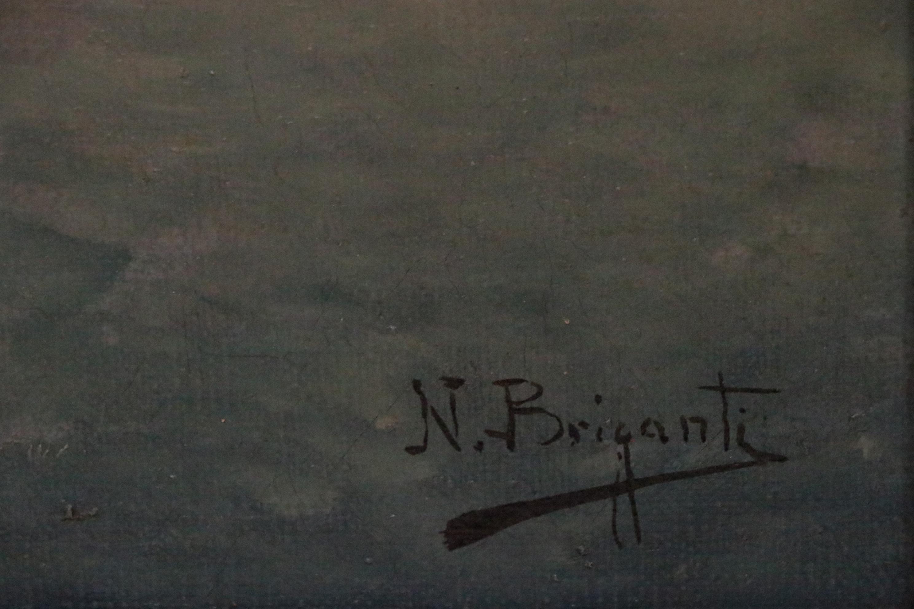 Nicholas Briganti Oil Painting of Venetian Canal Scene | EBTH