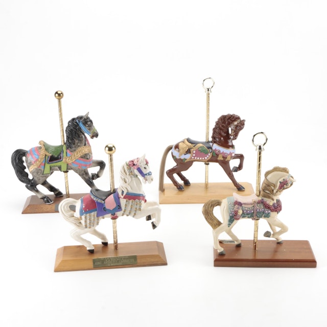 P.J.'s Carousel Collection Wood and Resin Replica Carousel Horse ...