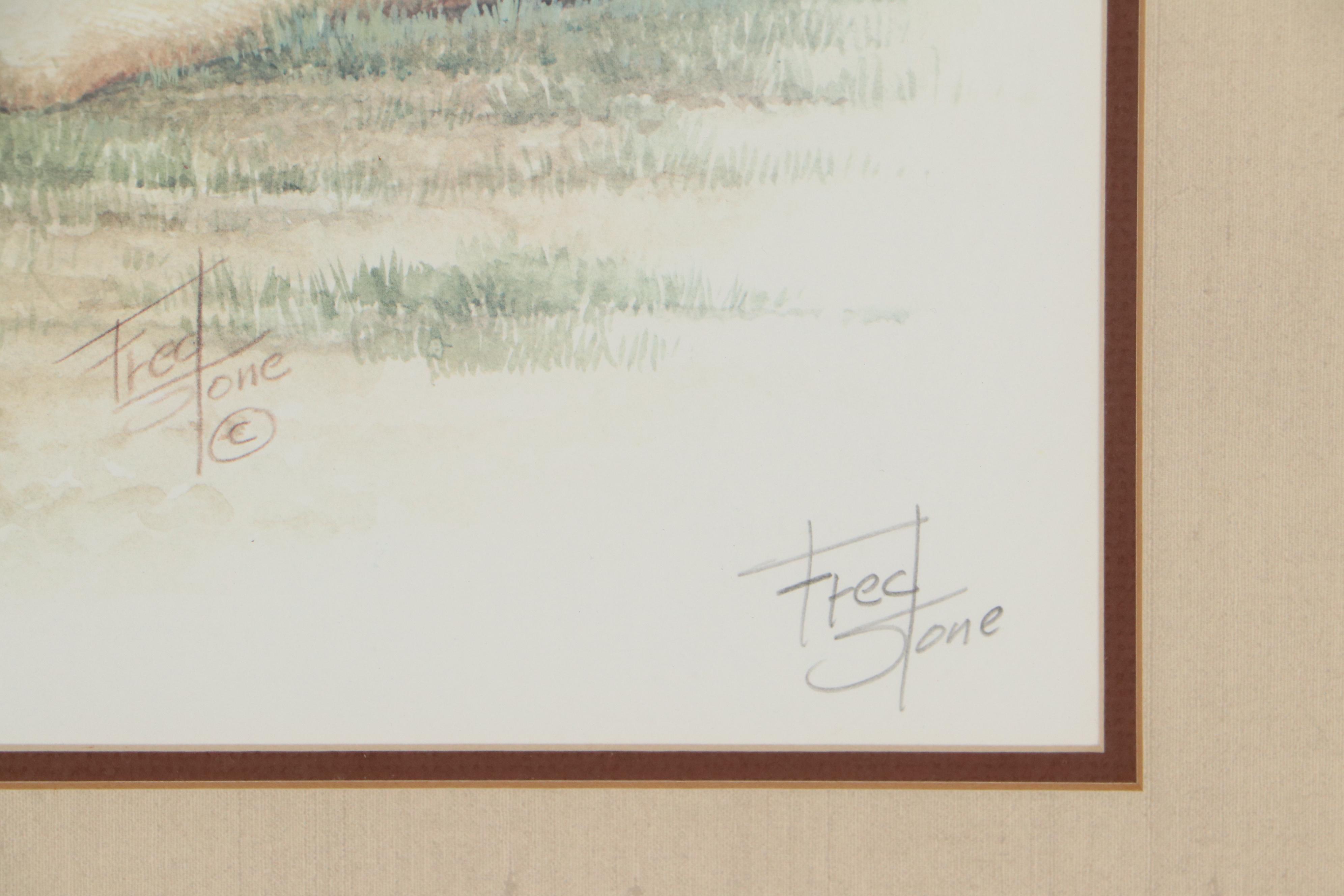 Fred Stone Offset Lithograph "Contentment," Late 20th Century | EBTH