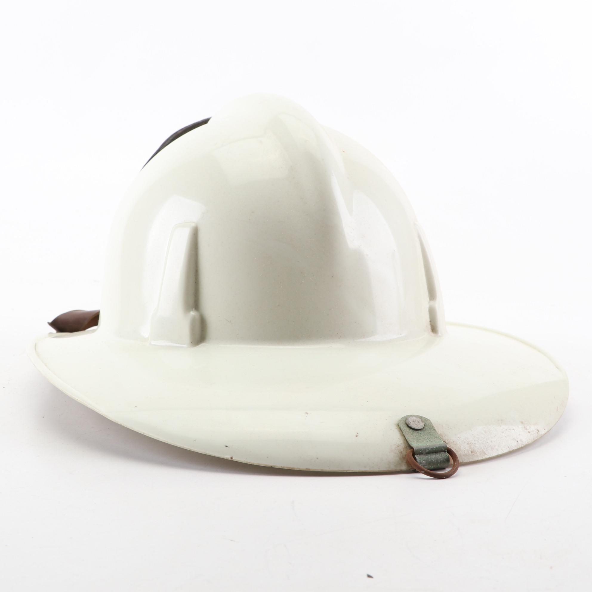 M-S-A "PFD Fire Marshall" and "Asst Chief" Firefighting Helmets, Mid ...
