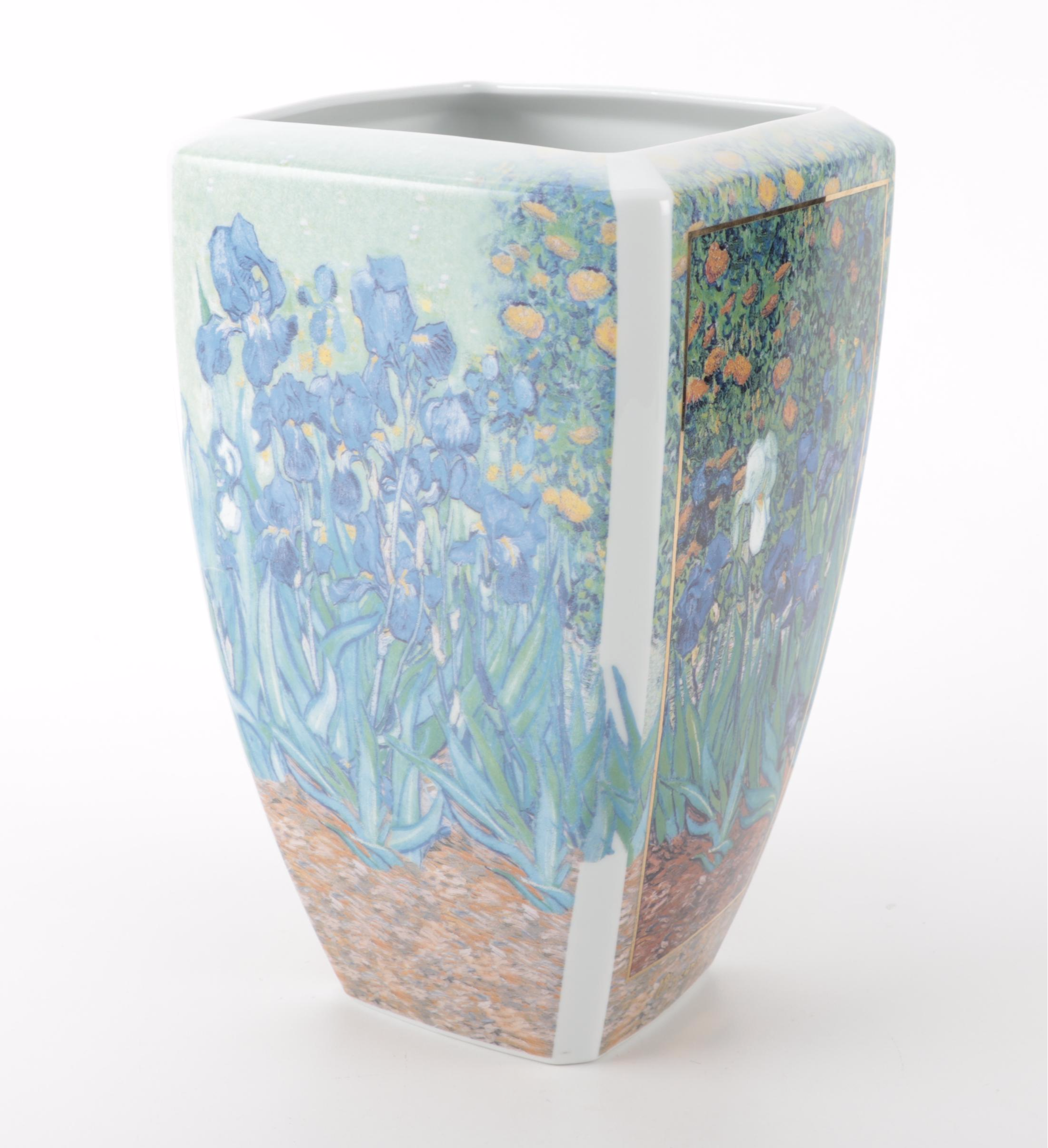 Goebel "Iris" Artis-Orbis Vincent Van Gogh Porcelain Vase, 2000 | EBTH