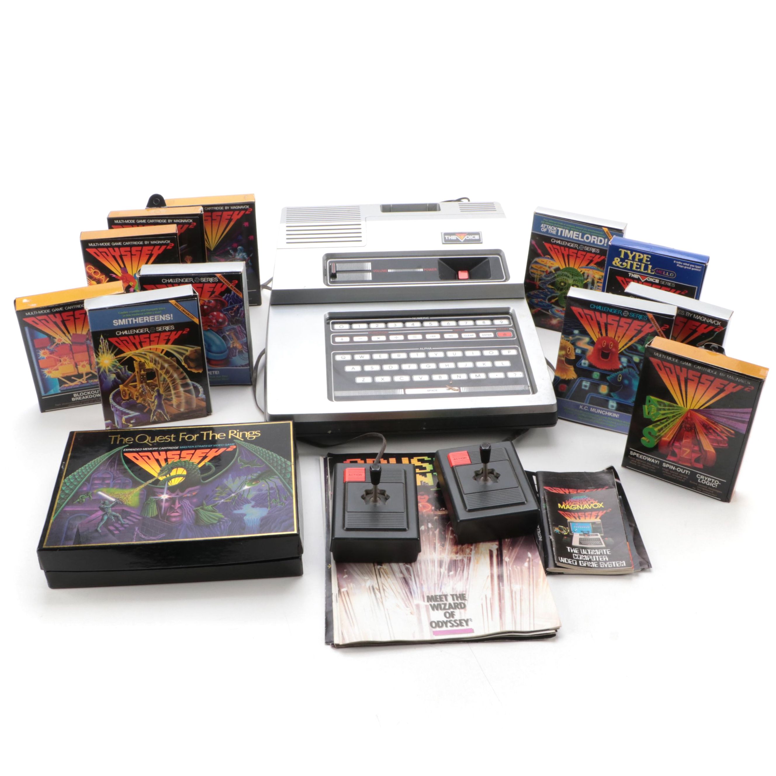 Magnavox Odyssey The Voice Console, "Odyssey 2" Game Cartridges and ...