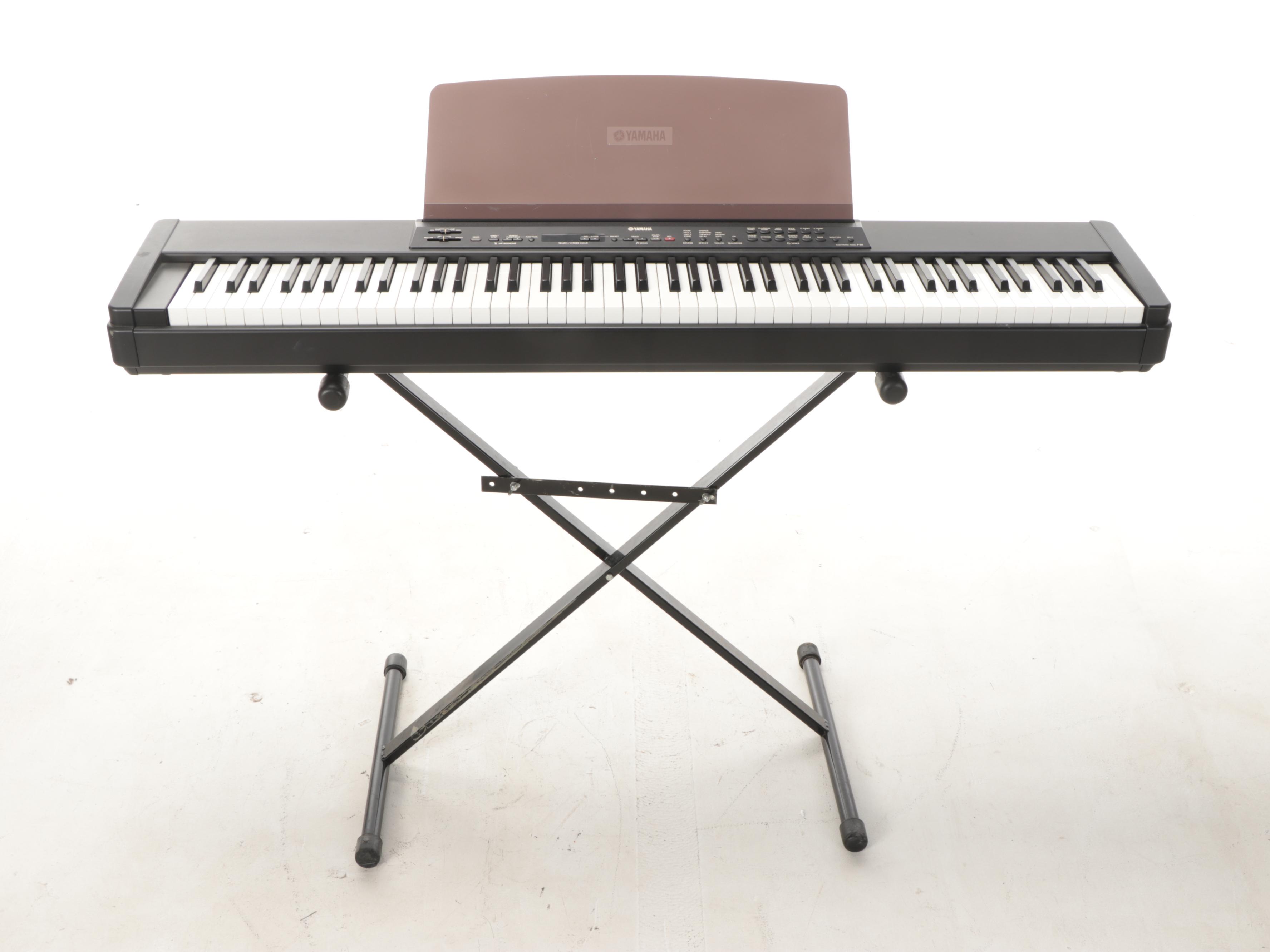 Yamaha P-80 88-Key Electric Piano Keyboard with Stand, Carrying Case ...