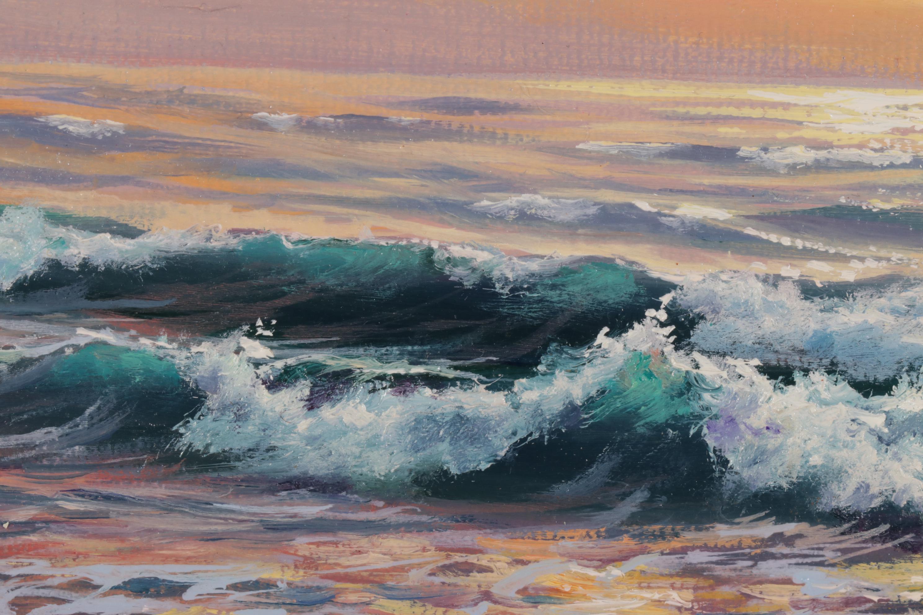 Jevgenijus Litvinas Coastal Beach Oil Painting "Ocean," 2021 | EBTH