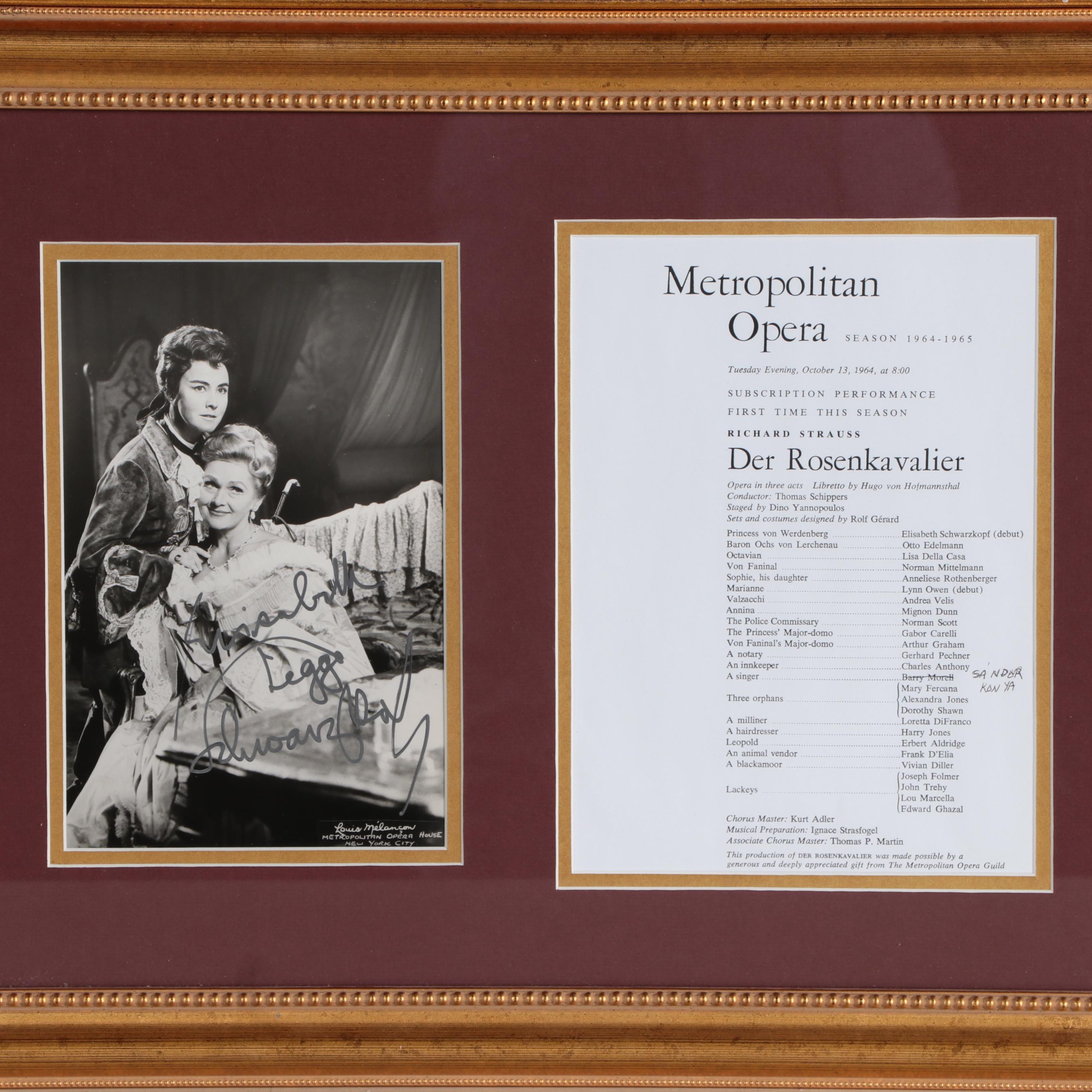 Paul Plishka, Anna Moffo, Rosa Ponselle, Franco Corelli Signed Opera ...