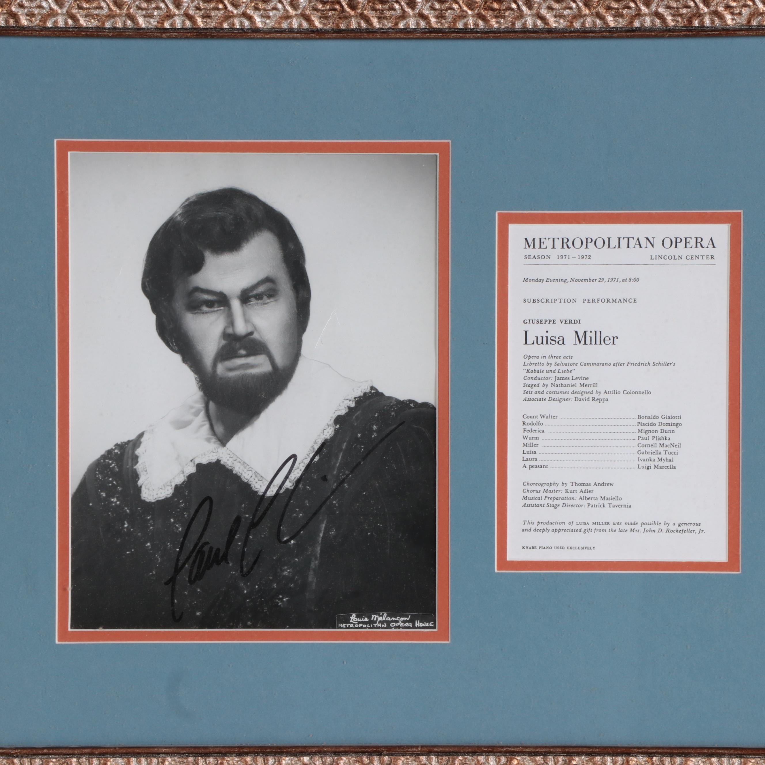 Paul Plishka, Anna Moffo, Rosa Ponselle, Franco Corelli Signed Opera ...