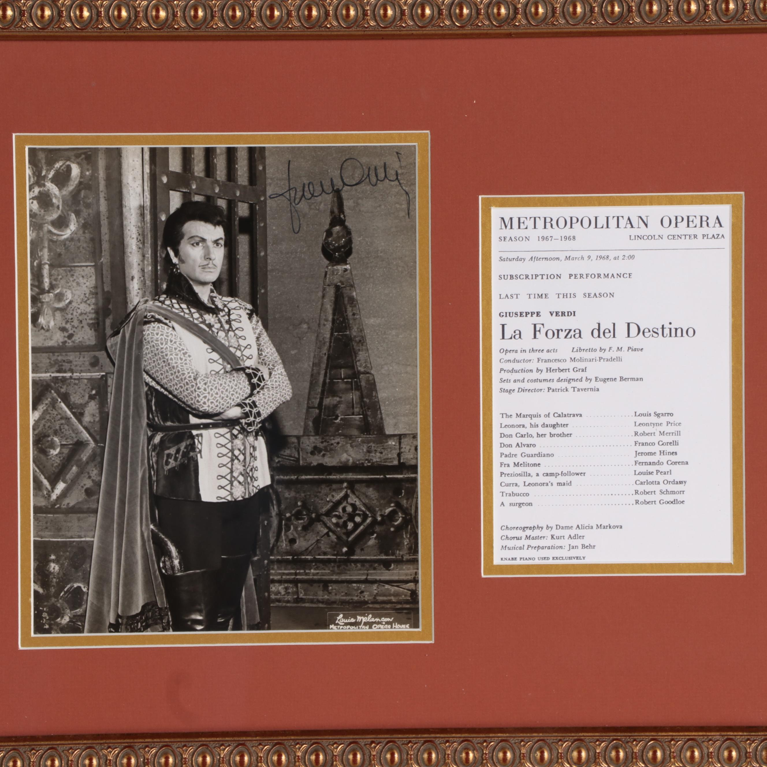 Paul Plishka, Anna Moffo, Rosa Ponselle, Franco Corelli Signed Opera ...