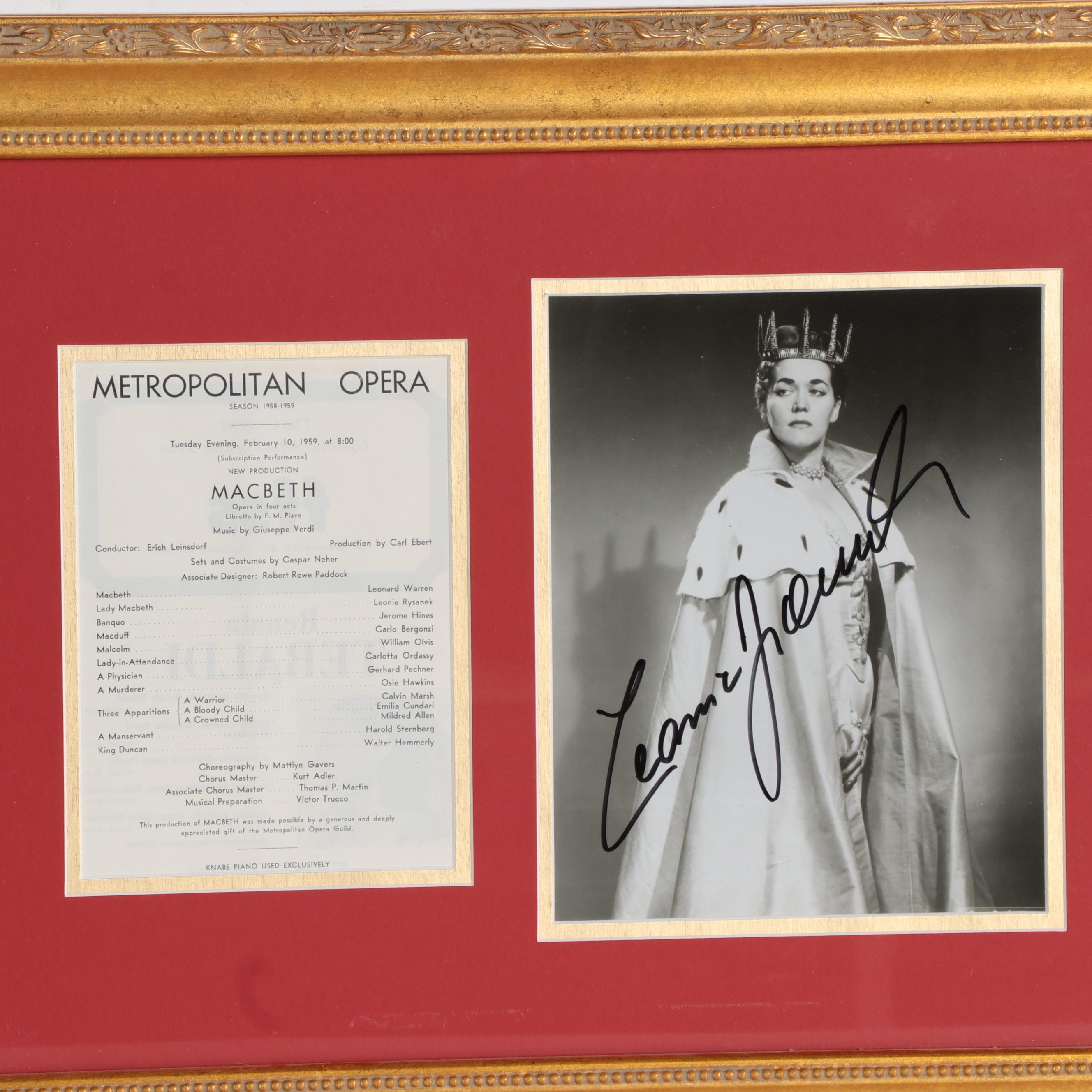 Paul Plishka, Anna Moffo, Rosa Ponselle, Franco Corelli Signed Opera ...