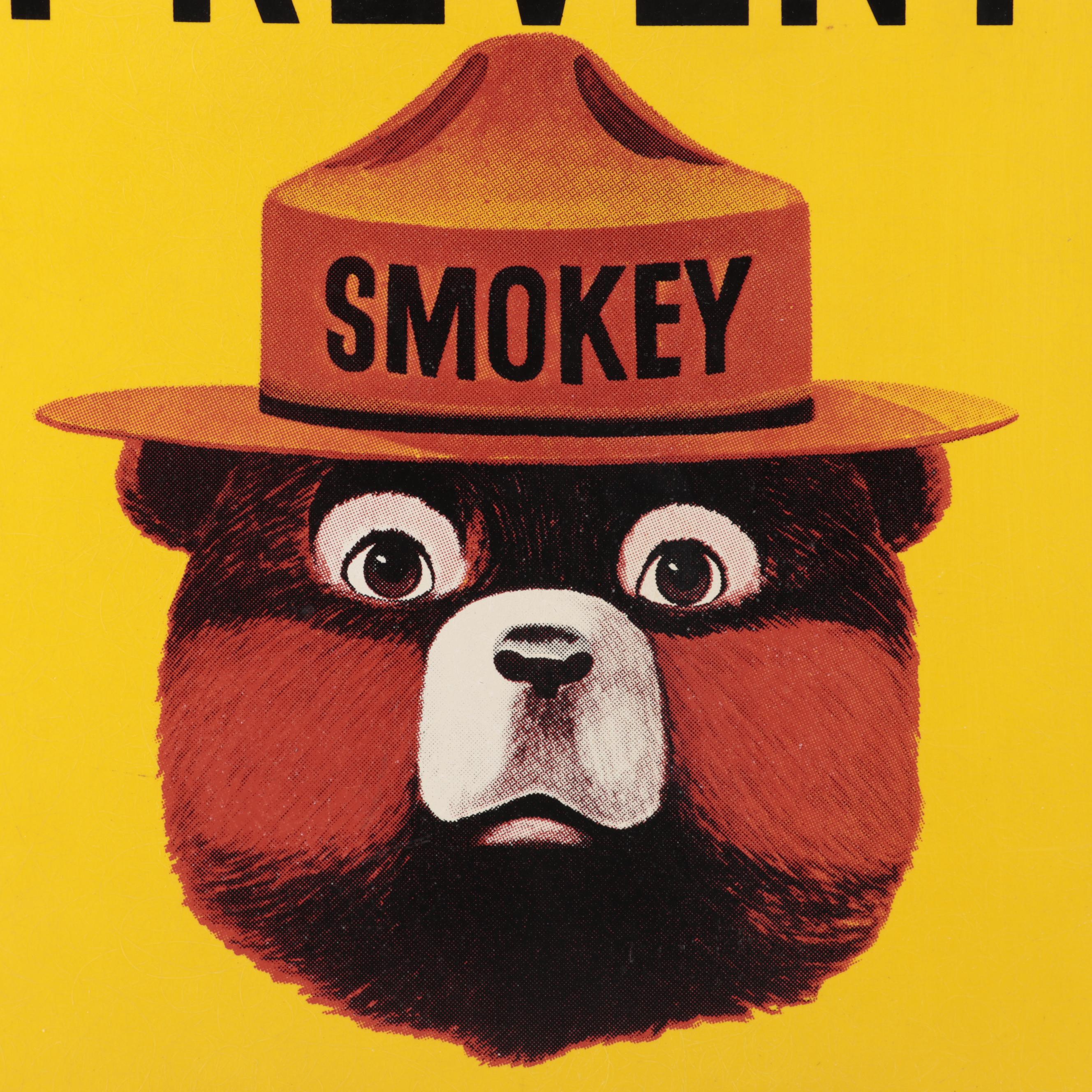 Smokey The Bear "Prevent Forest Fires" Fiberglass Sign | EBTH