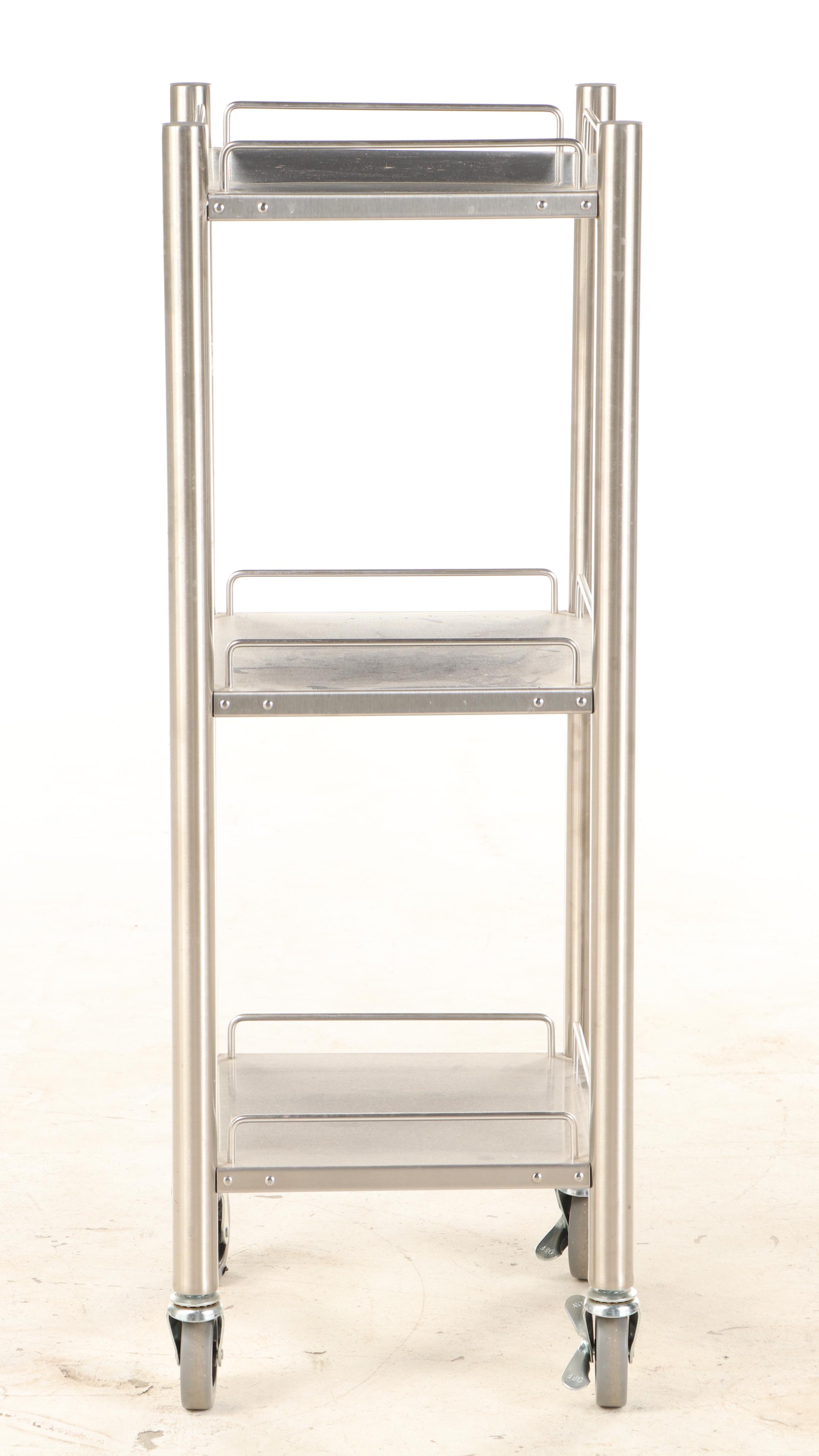 Frontgate Stainless Steel Tiered Cart Stand | EBTH