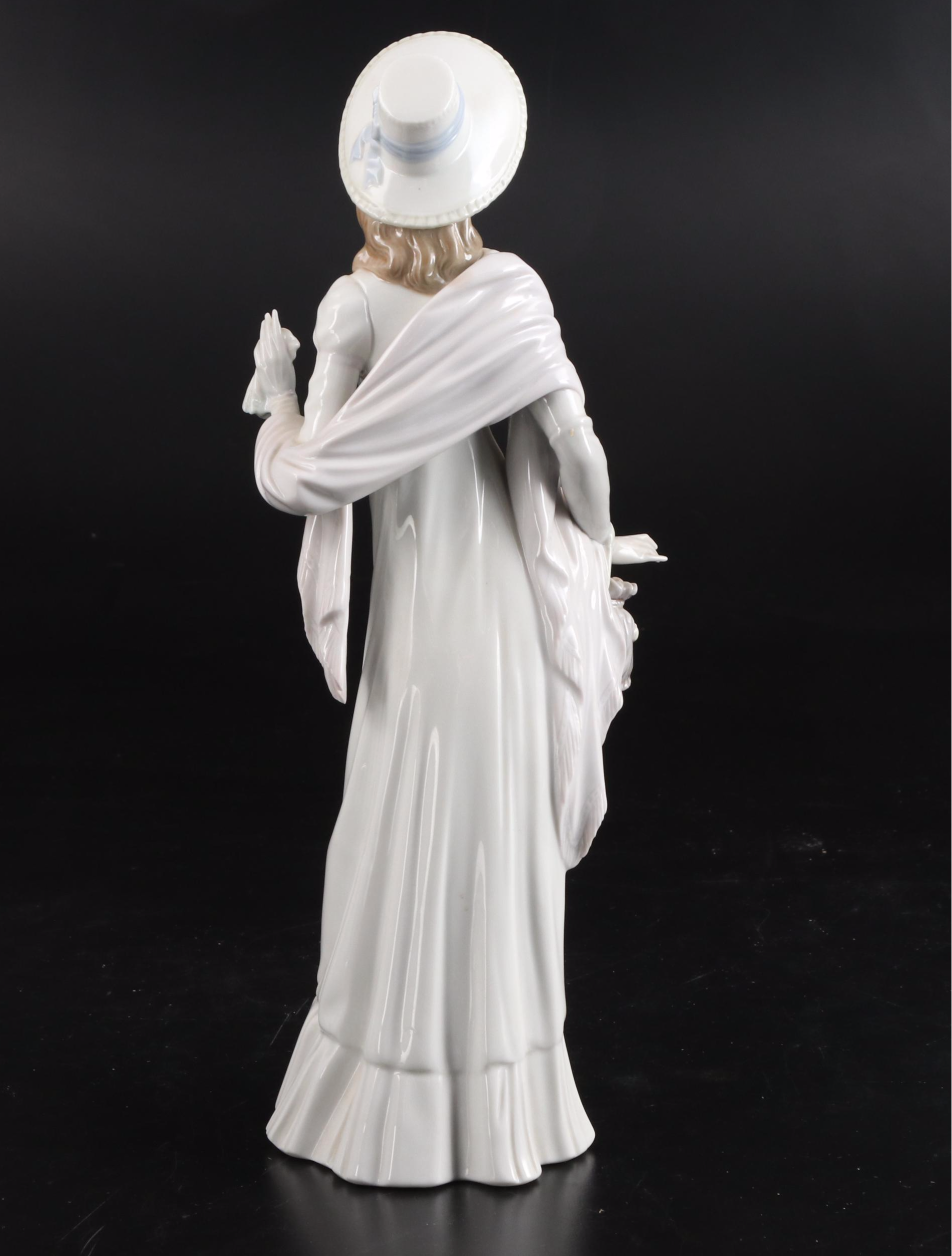 Lladró "Dainty Lady" and "Tea Time" Porcelain Figurines, Late 20th ...