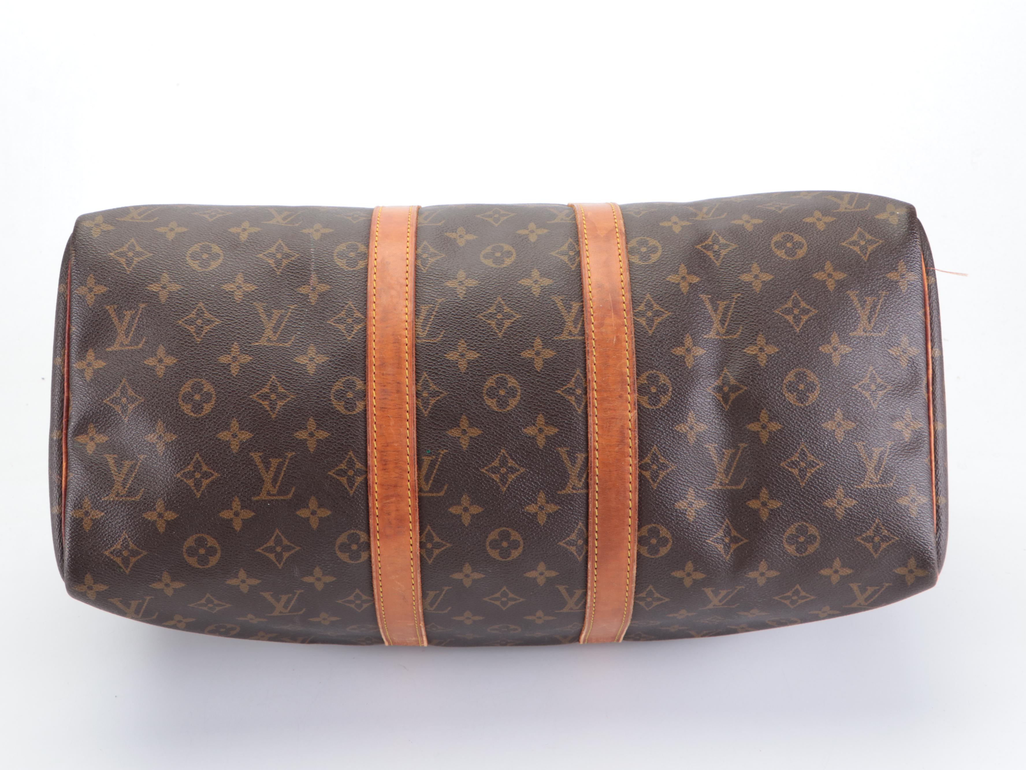 Louis Vuitton Speedy 45 in Monogram Canvas and Vachetta Leather | EBTH