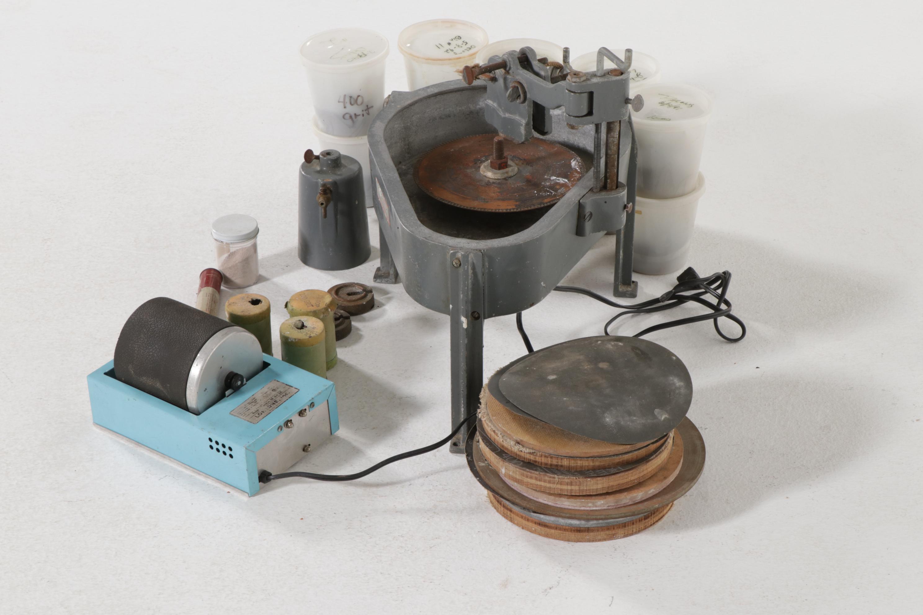 Gem Maker Grinder and Polisher with Lortone Rotating Tumbler | EBTH