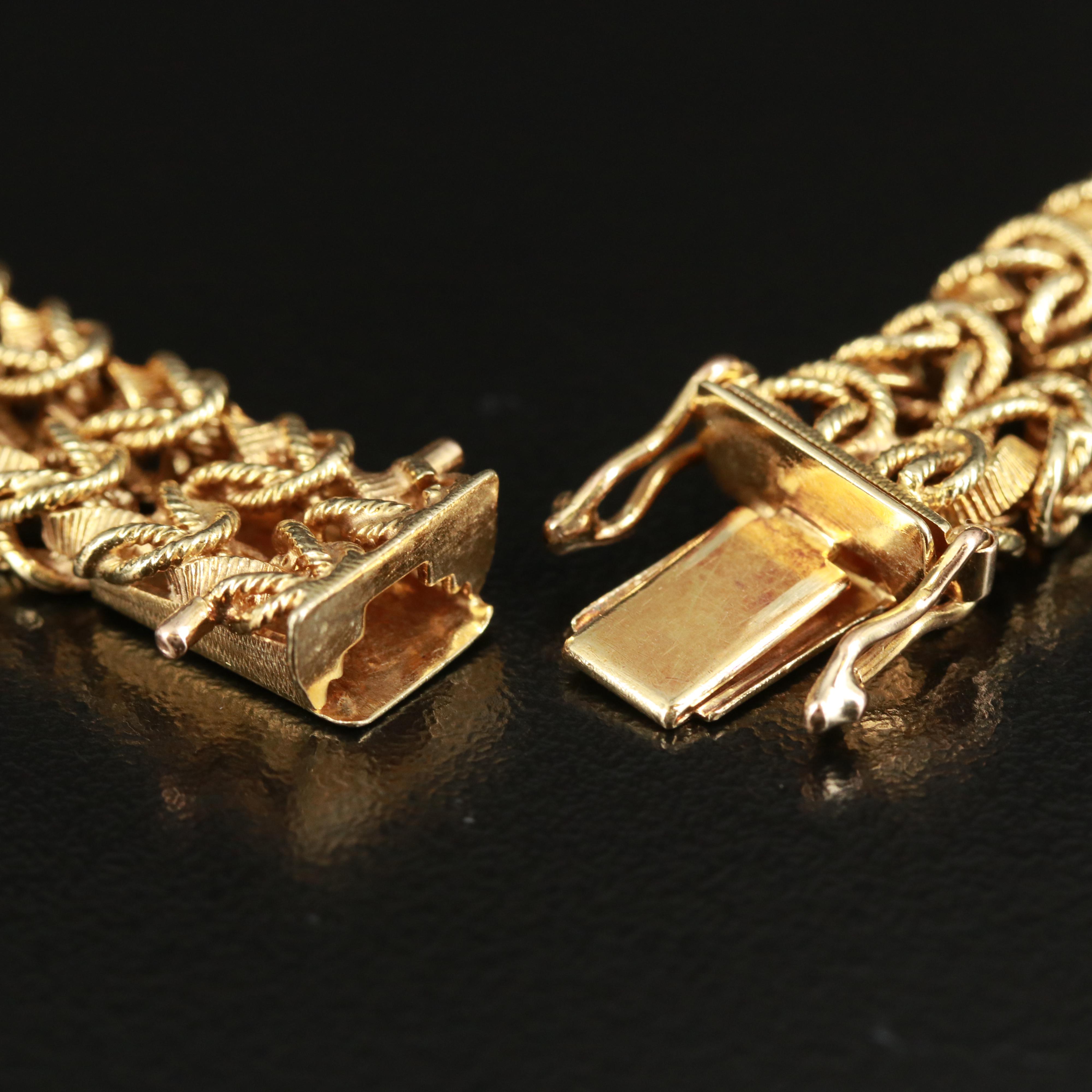 Tiffany & Co. 14K Fancy Byzantine Chain Necklace | EBTH