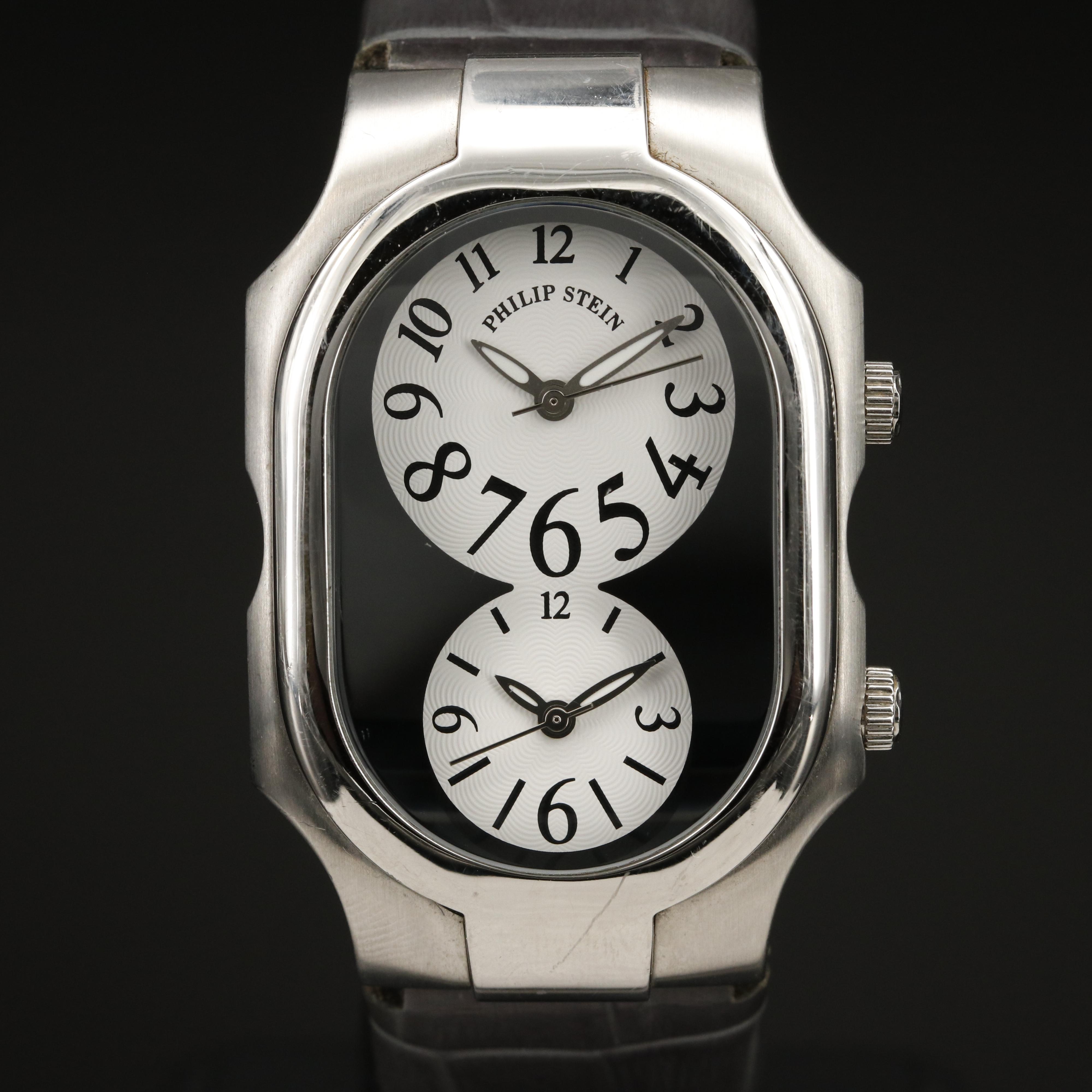 Philip Stein Signature Large Dual Time Wristwatch | EBTH