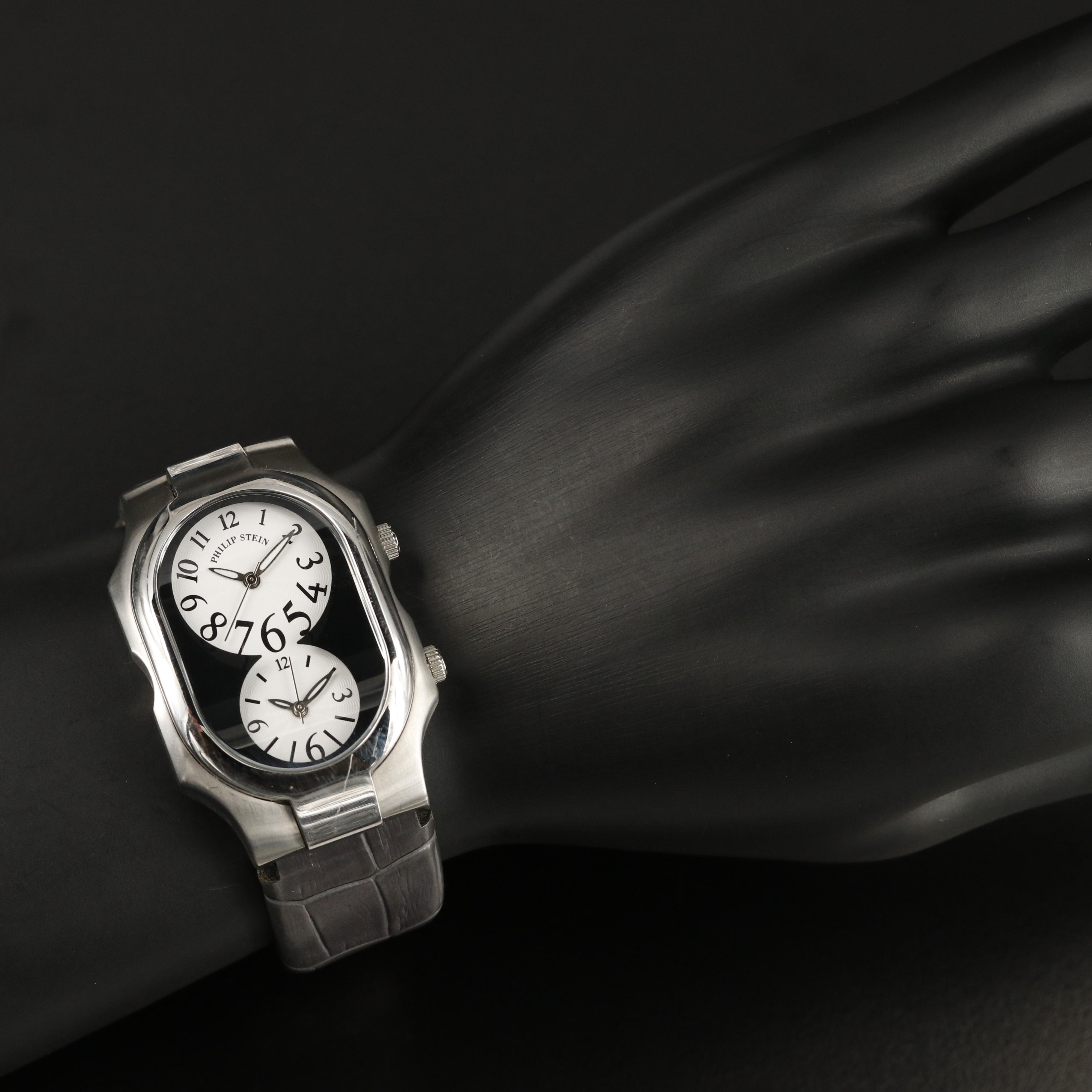 Philip Stein Signature Large Dual Time Wristwatch | EBTH