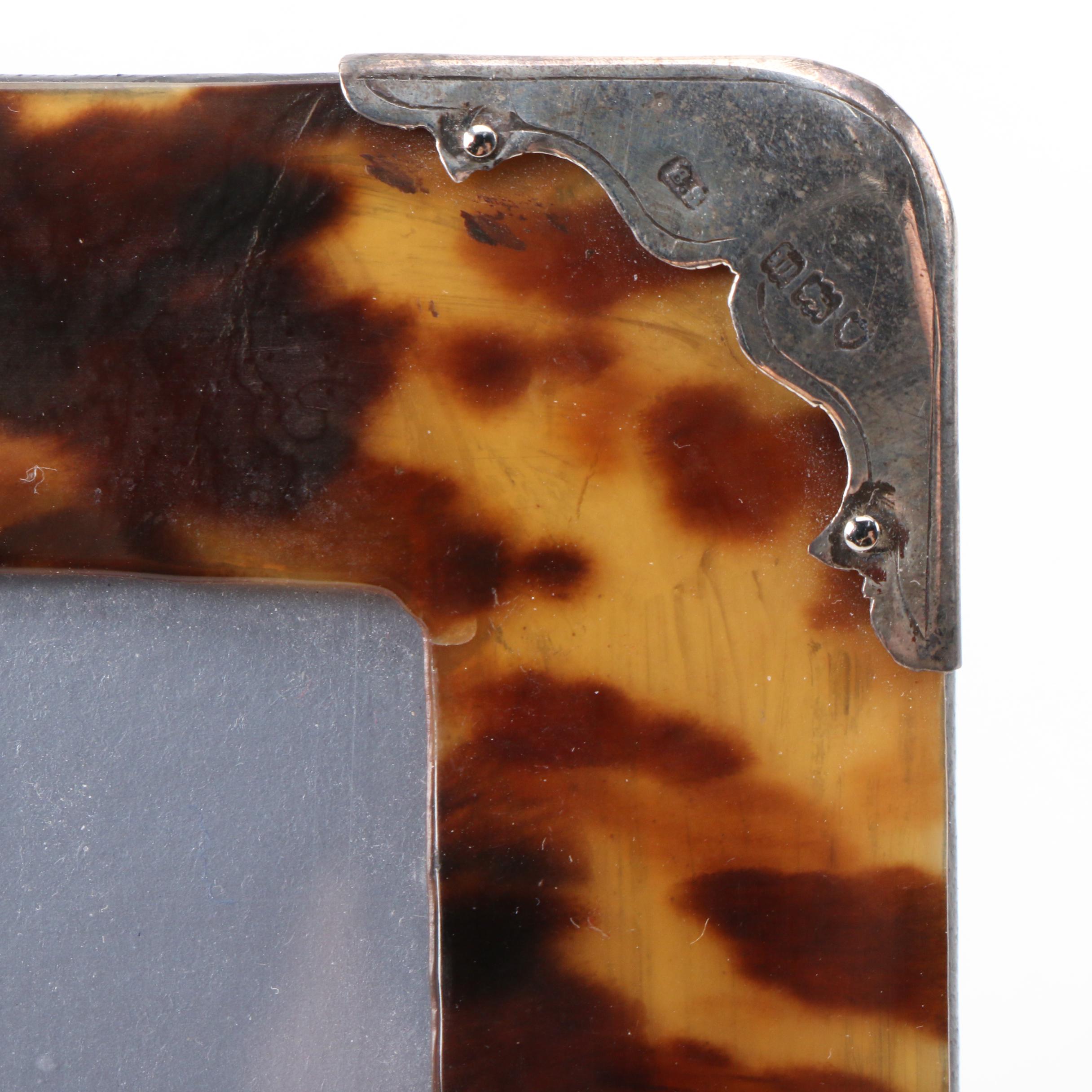 Benjamin Stapleton Tortoise Shell and Sterling Silver Frame, Early 20th ...