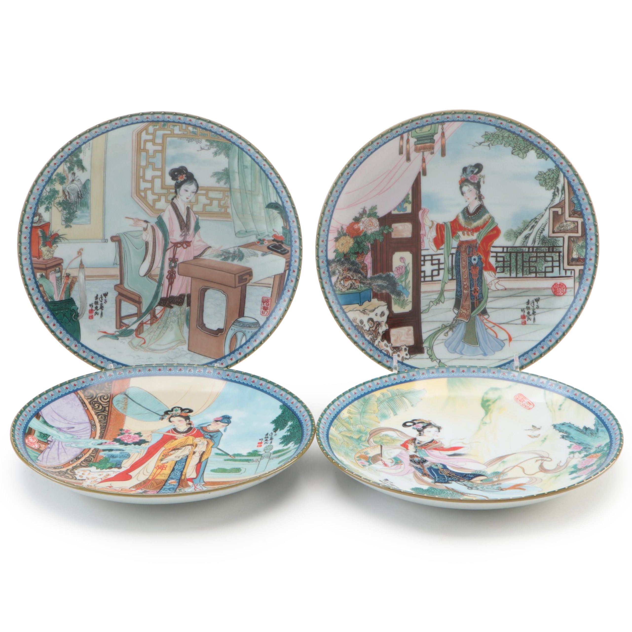 Imperial Jingdezhen "Beauties of the Red Mansion" Porcelain Collector ...