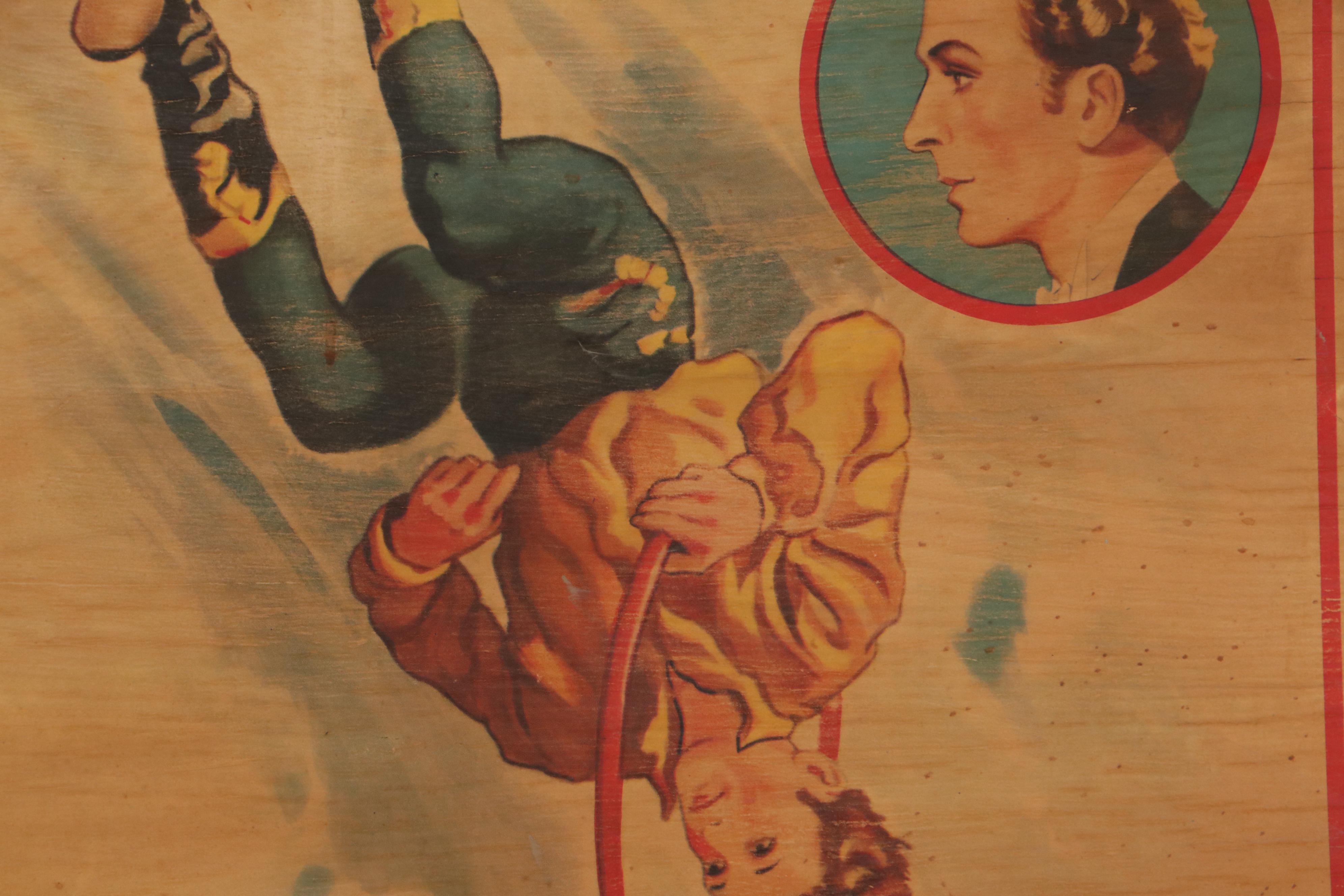 Cole Bros. Circus Poster Featuring Con Colleano | EBTH