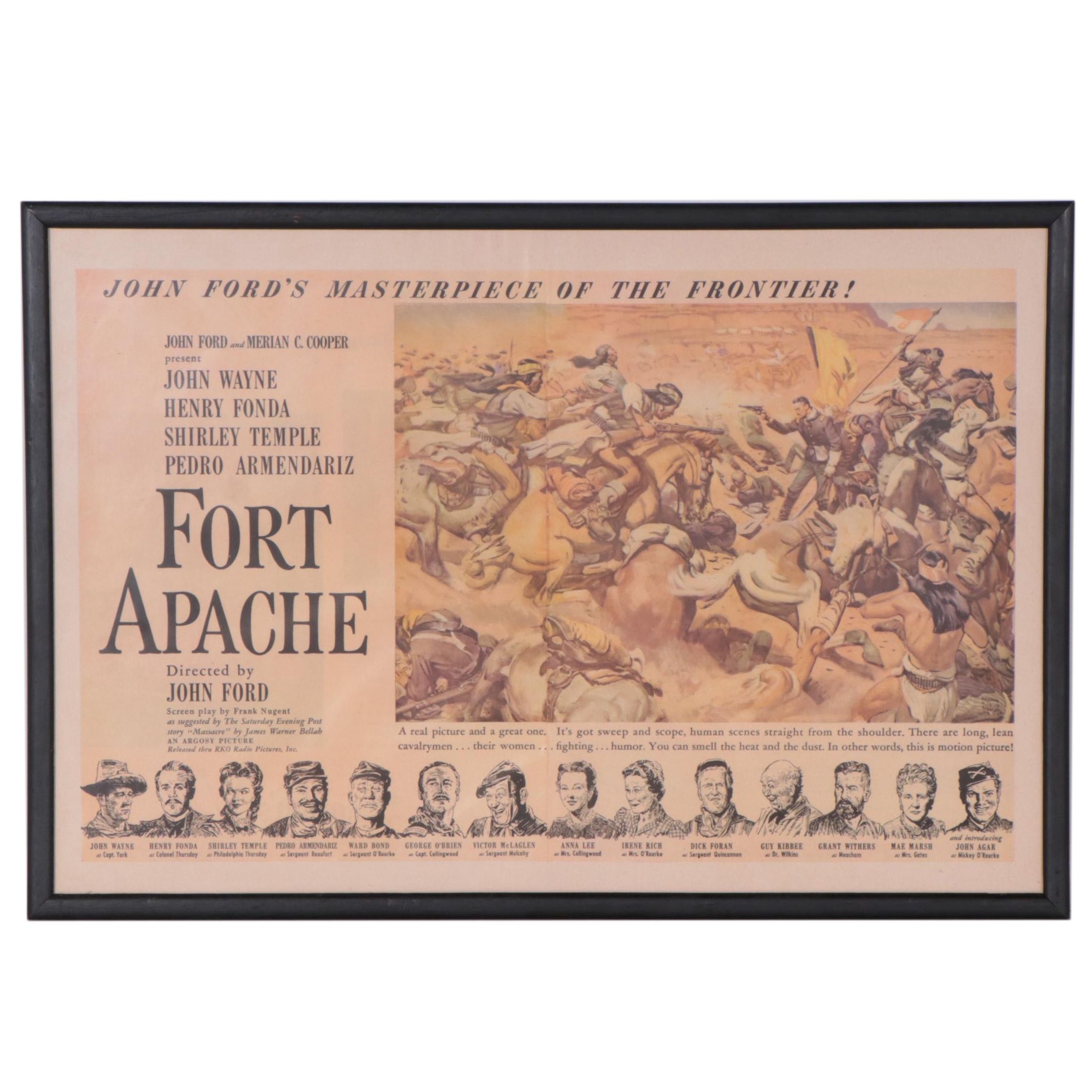 Offset Lithograph Advertisement for "Fort Apache," 1948 | EBTH