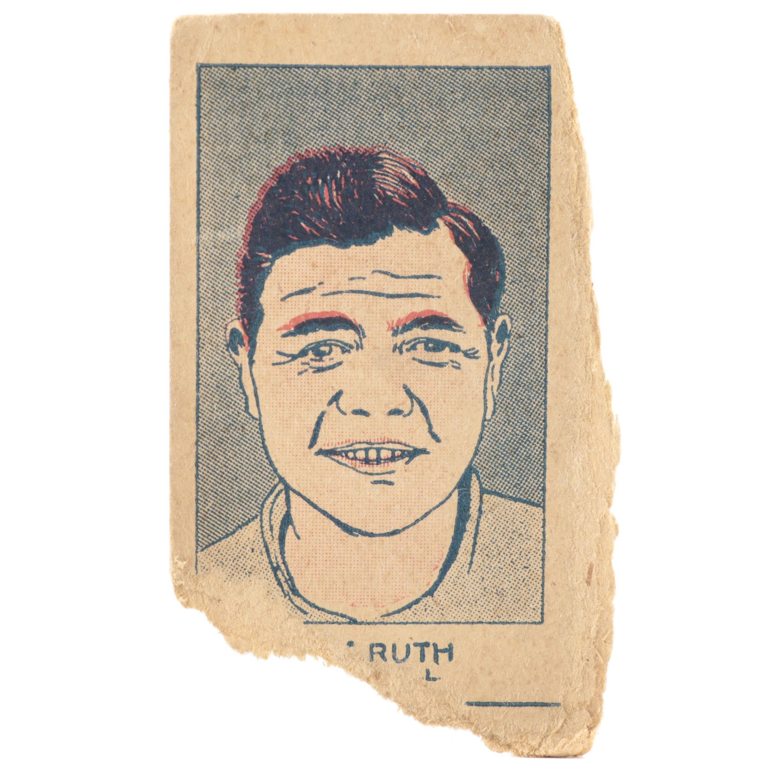 1926 W512 Babe Ruth #6 Yankees, A.L. Hand-Cut Baseball Strip Card | EBTH