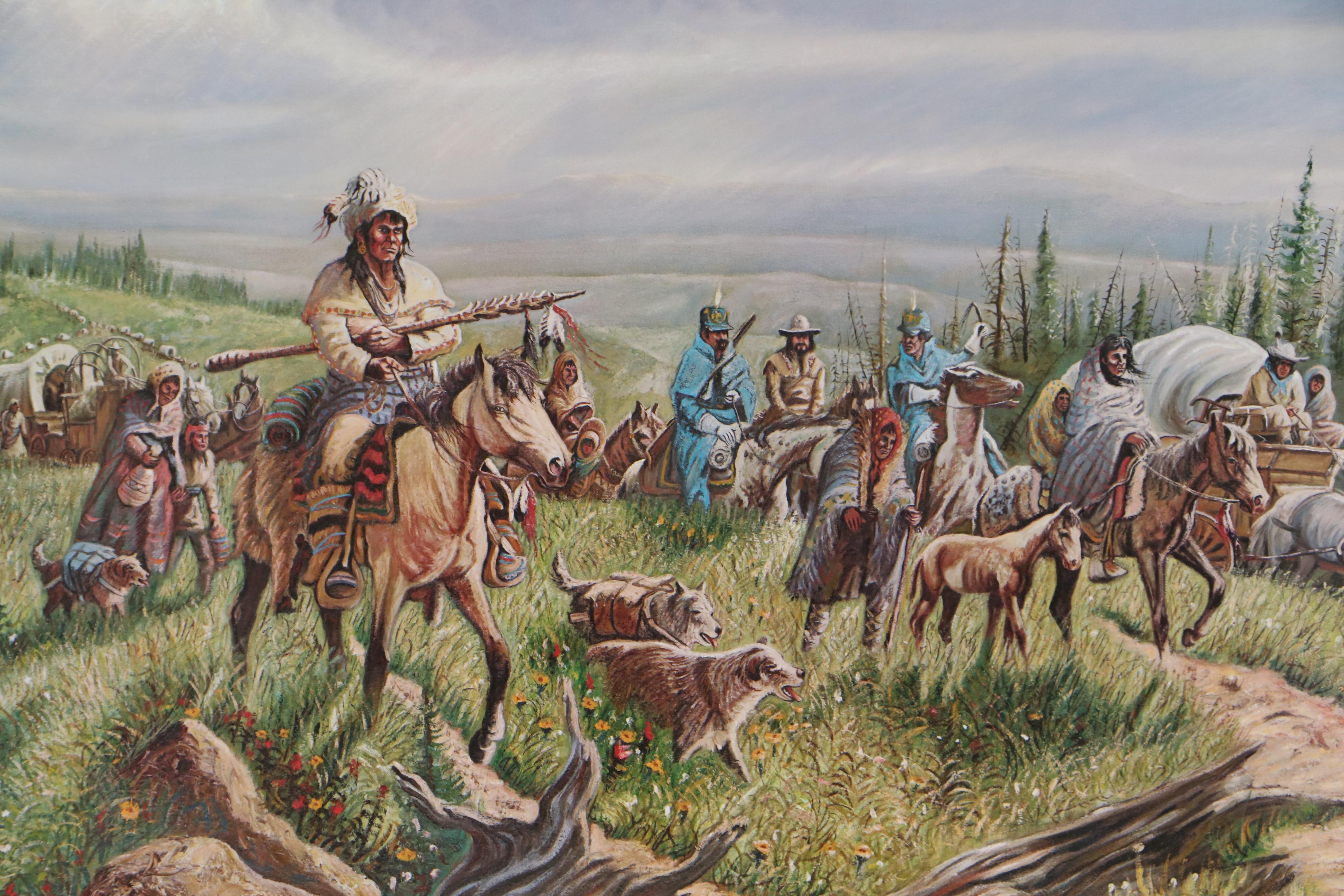 Gene Locklear Offset Lithograph "Trail of Tears II" | EBTH