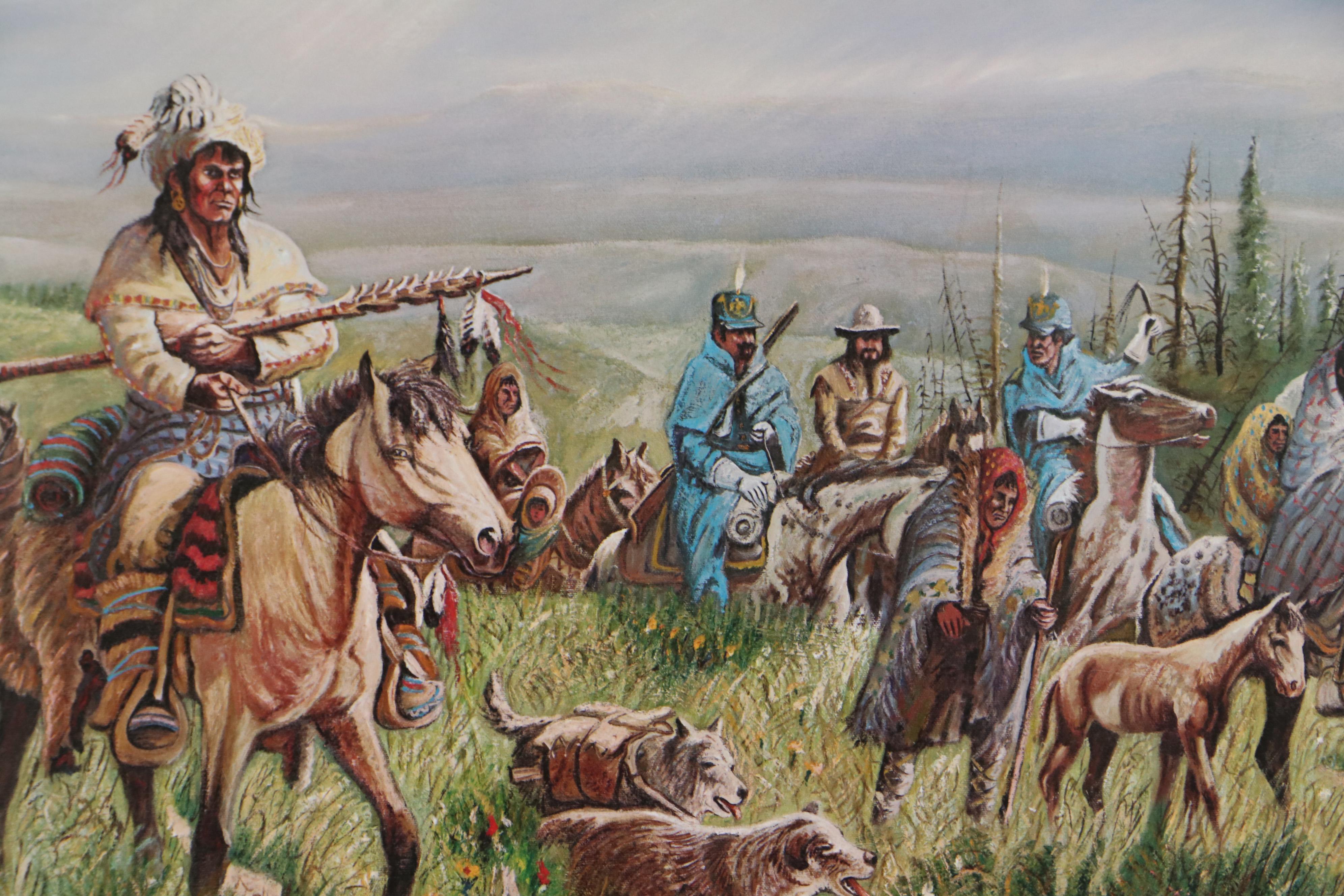 Gene Locklear Offset Lithograph "Trail of Tears II" | EBTH