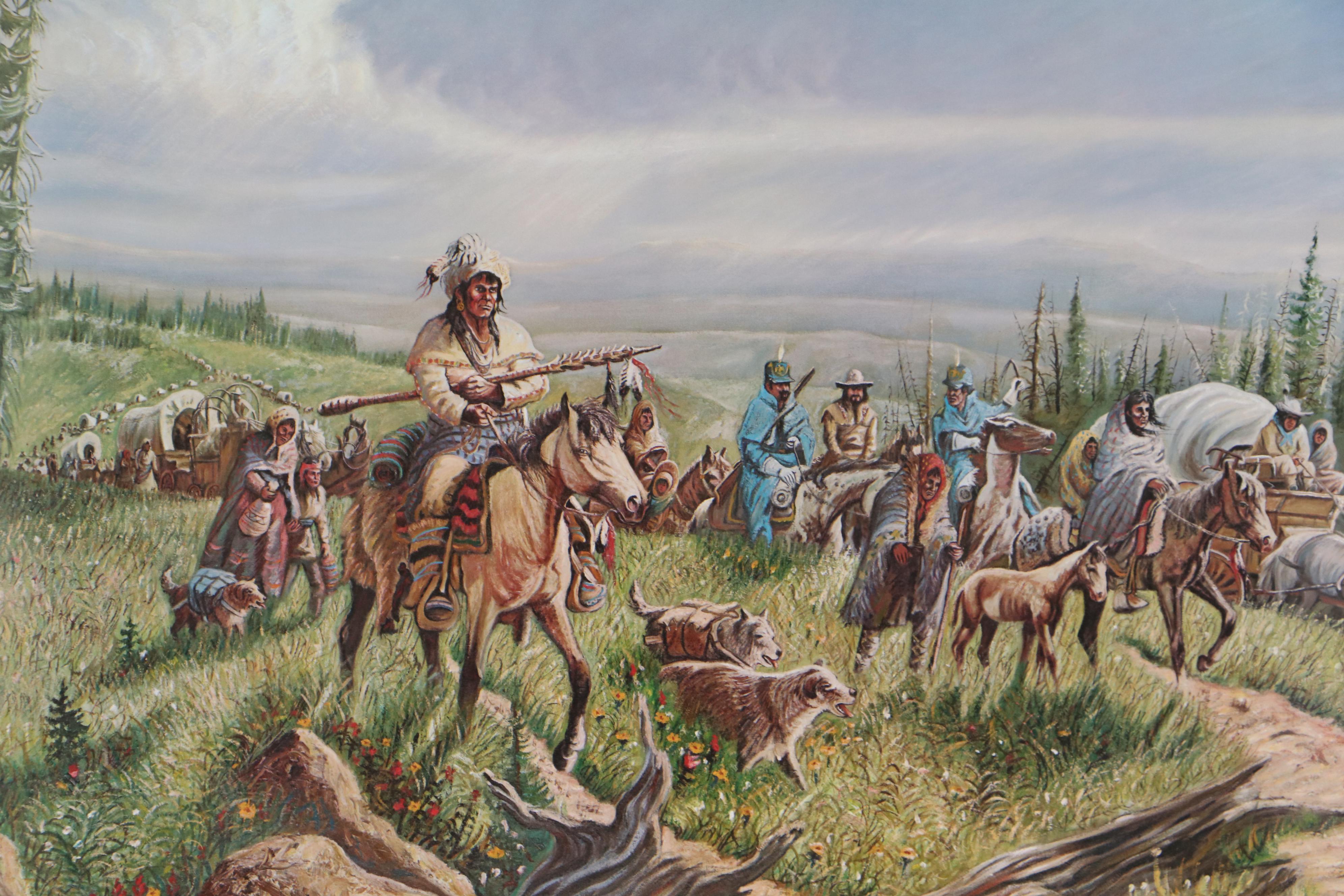 Gene Locklear Offset Lithograph "Trail of Tears II" | EBTH